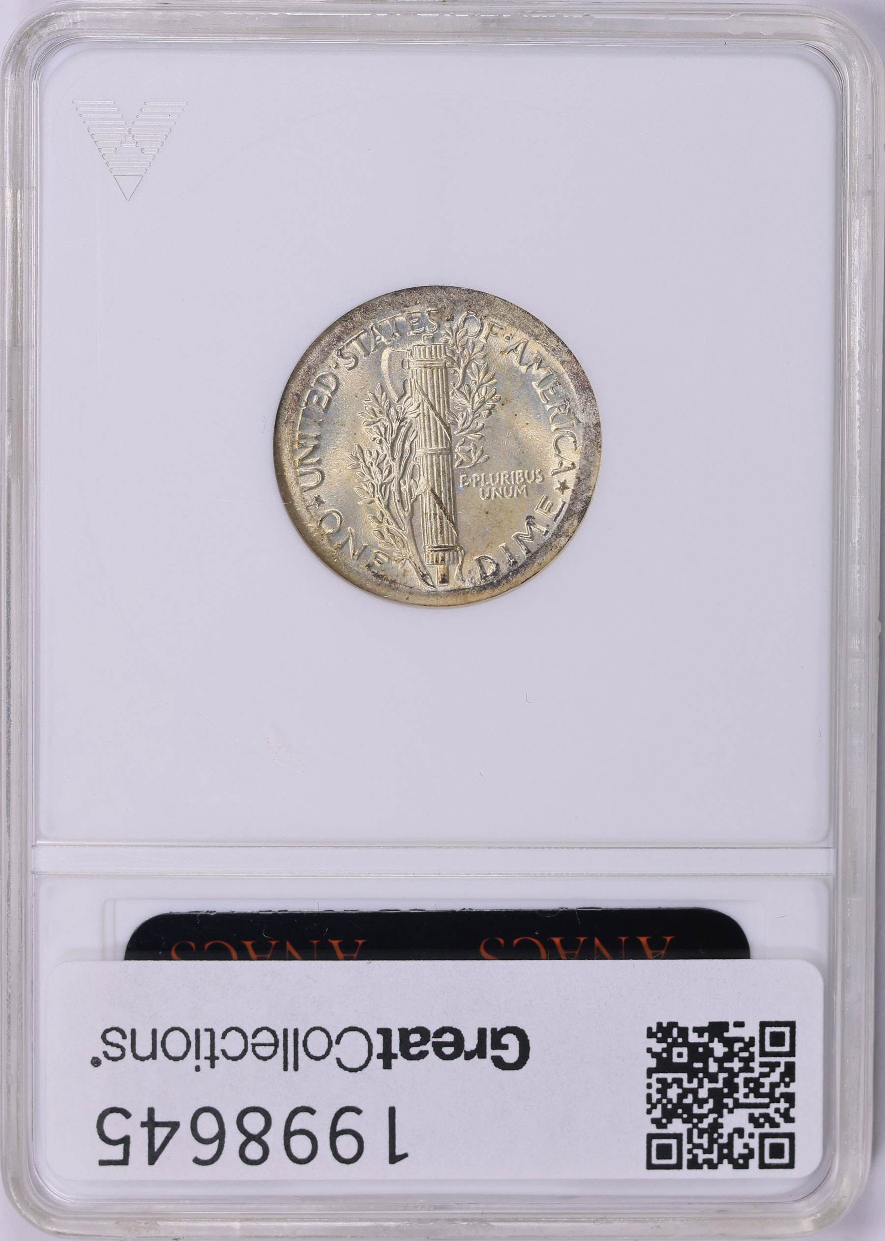 Mint Error 1944 Mercury Dime Broadstruck ANACS MS-64 OH | ANACS Cert ...