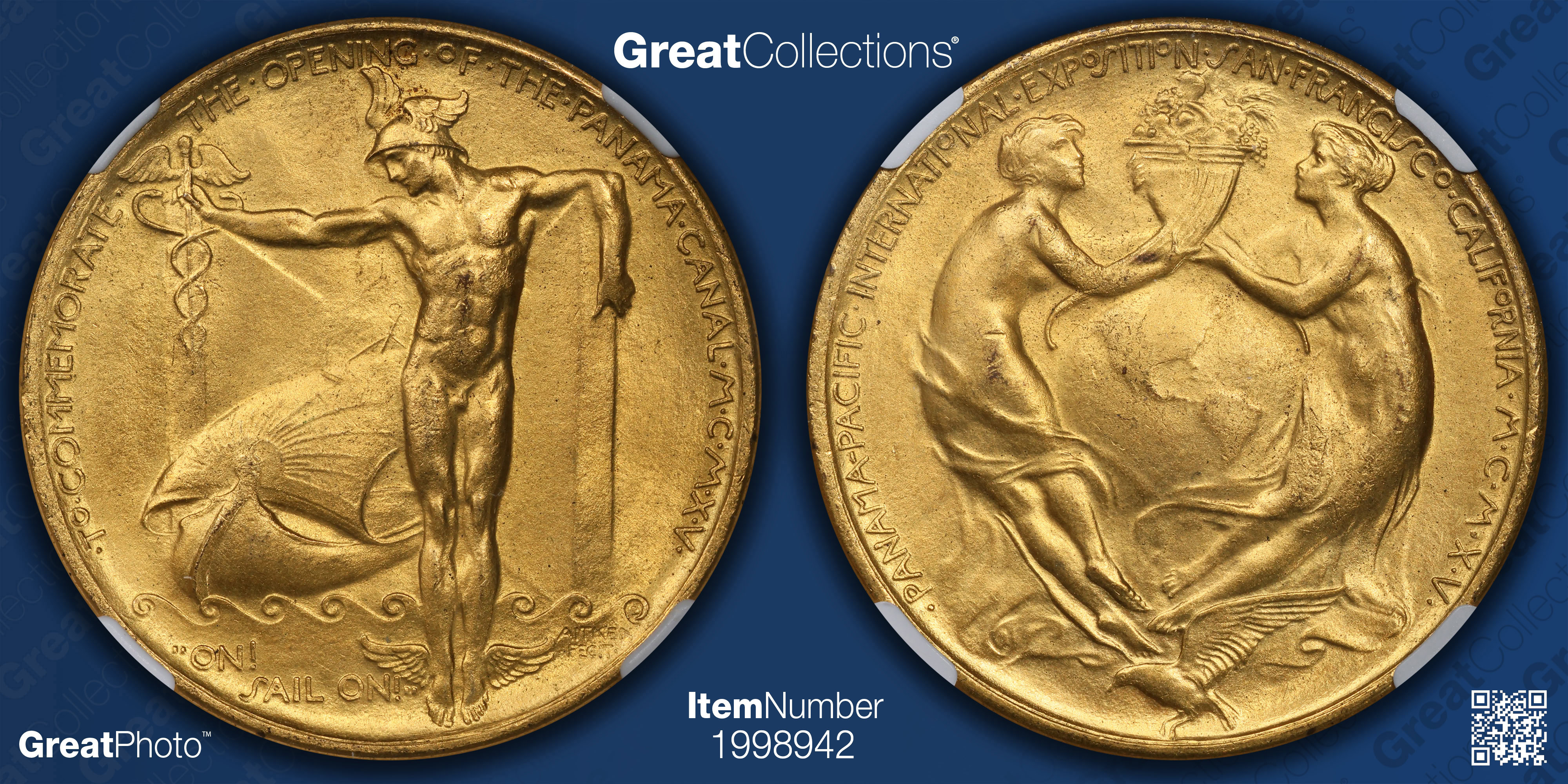 1915 Panama Pacific International Exposition Official Medal So Called