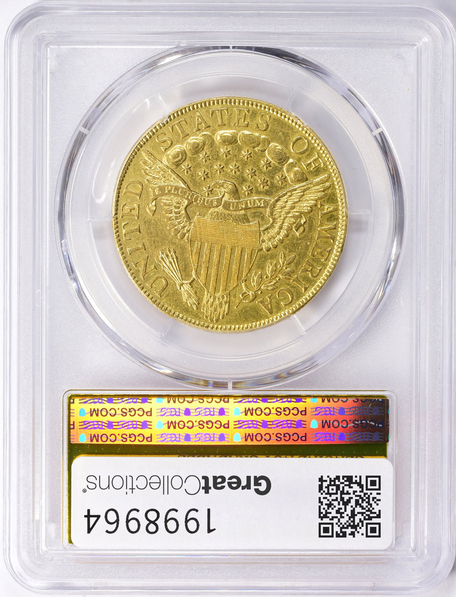 1799 Capped Bust Gold Eagle BD-1 Small Stars PCGS Genuine AU Details ...