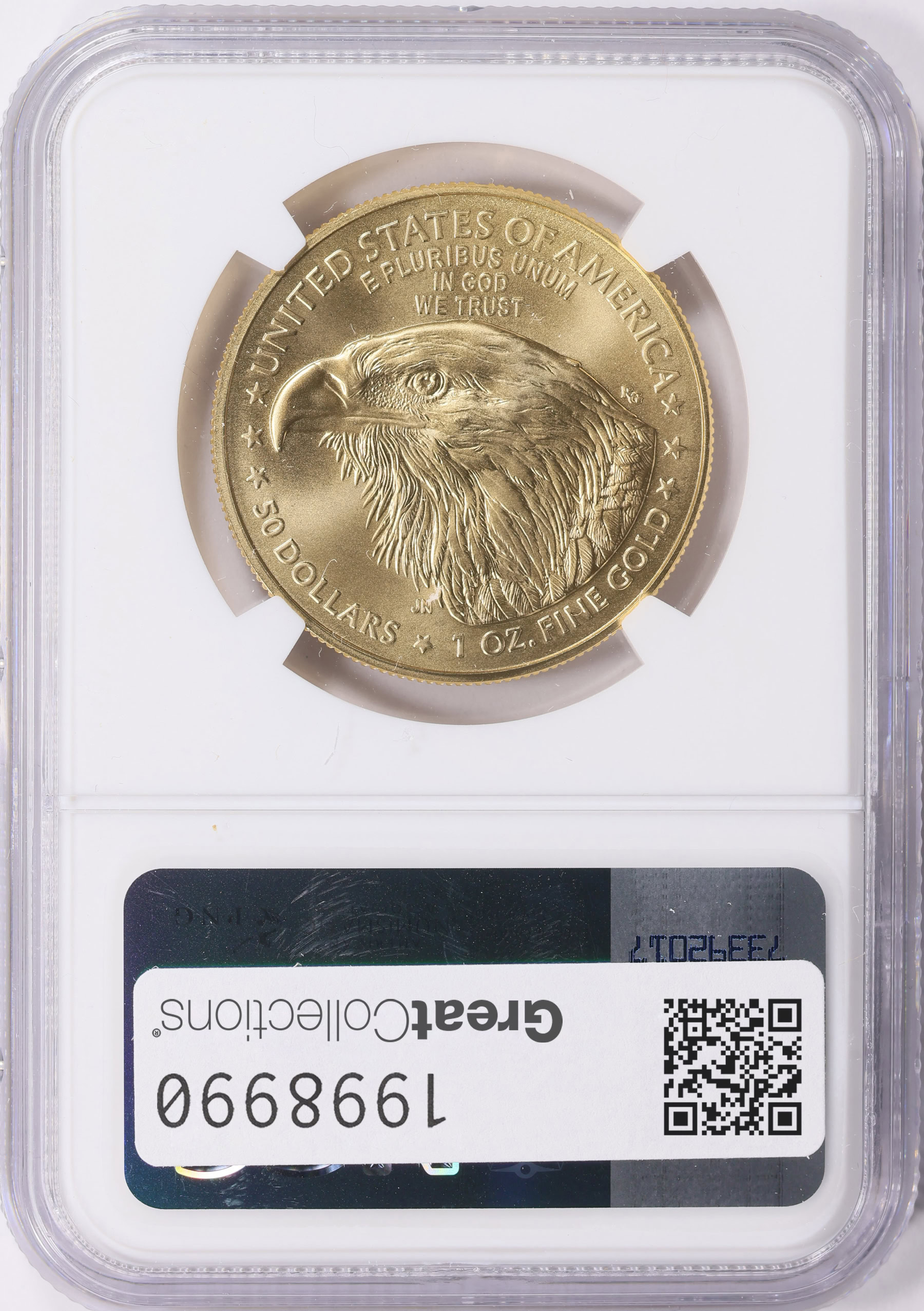2021-W $50 One-Ounce Gold American Eagle Burnished Type 2 First Day of ...