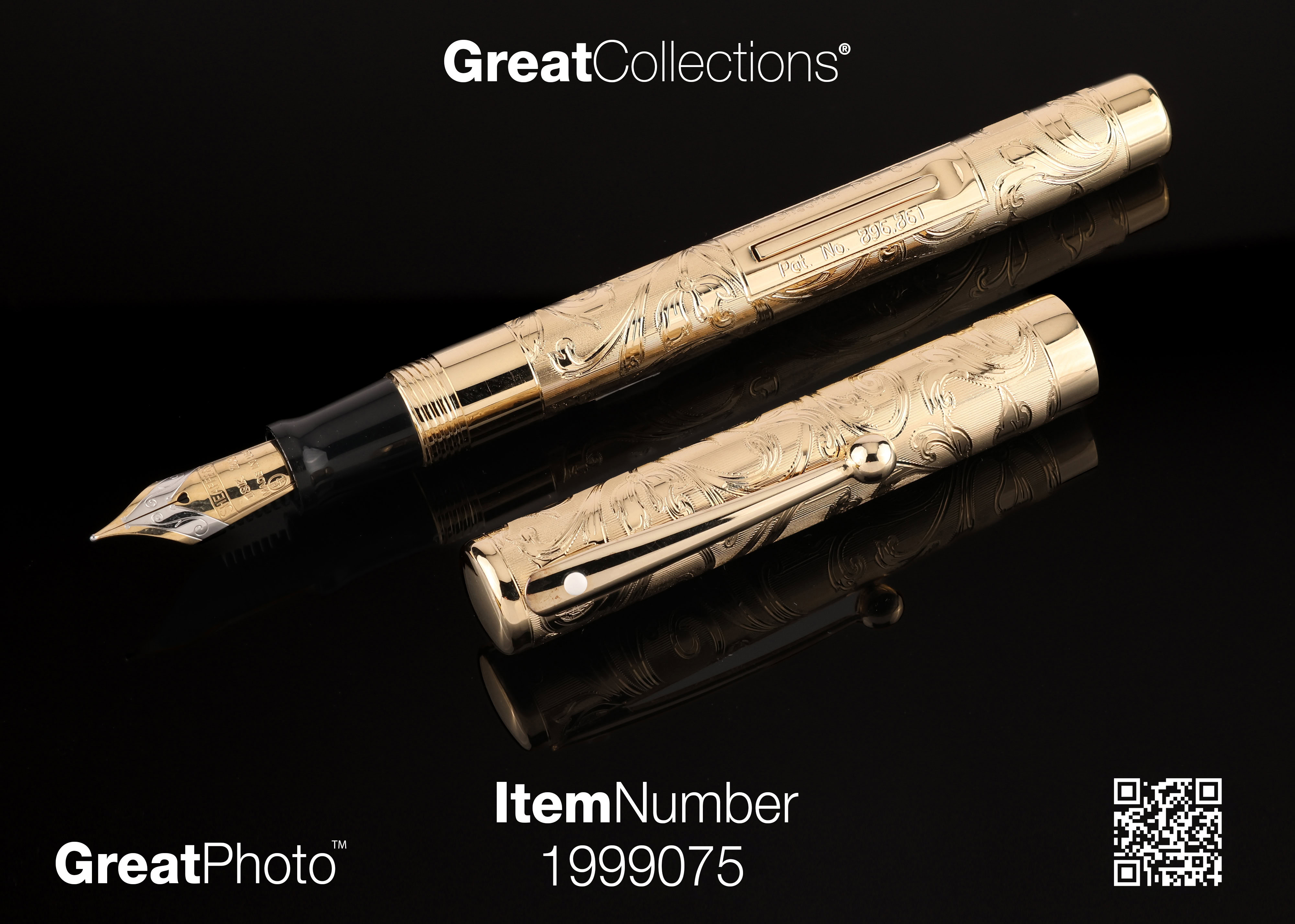 1995 W.A. Sheaffer Lever Fill 18 Karat Gold Commemorative Fountain Pen ...