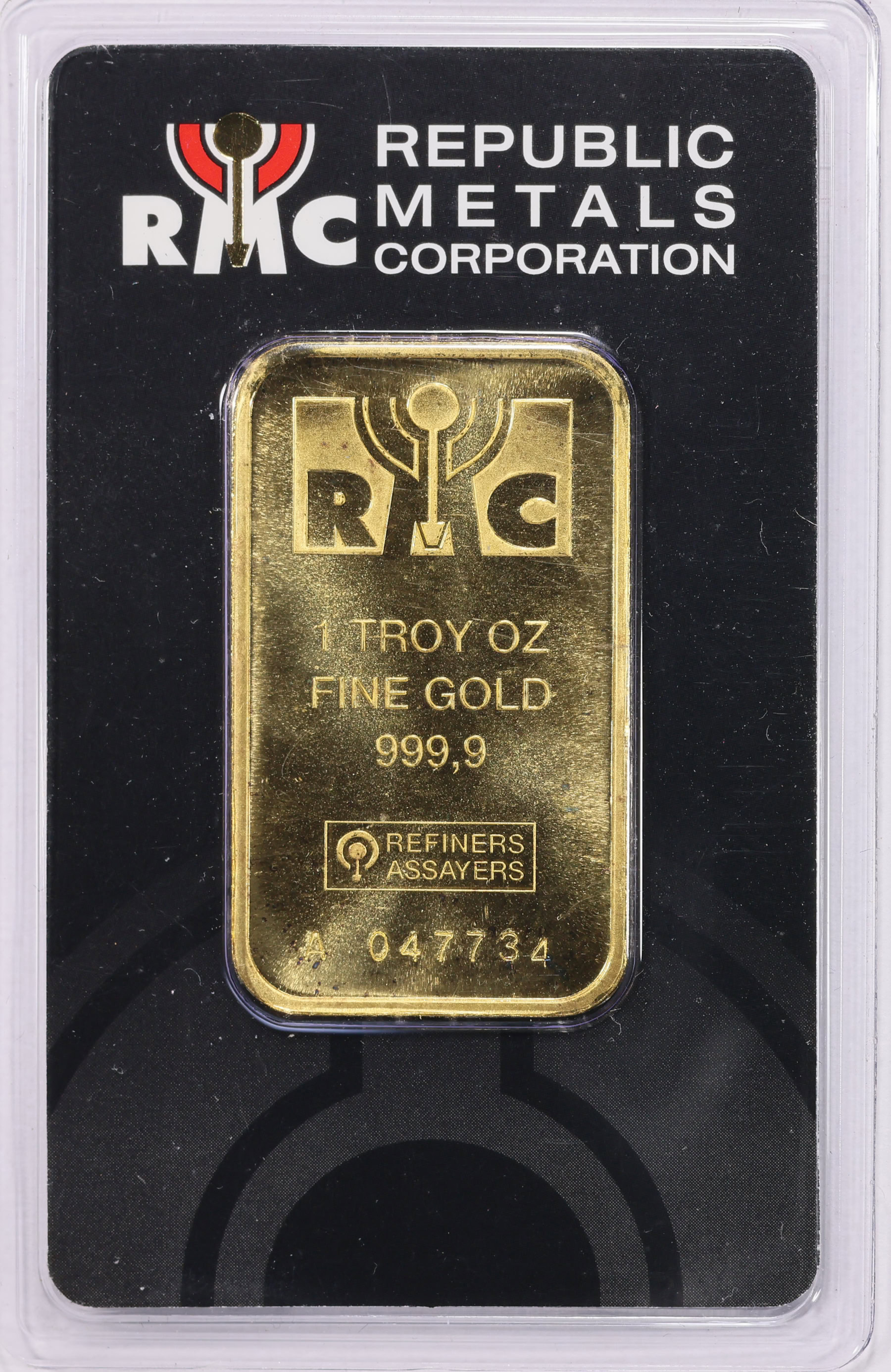 ND Gold 1oz Republic Metals Corp. Ingot/Bar Uncertified in Card of ...