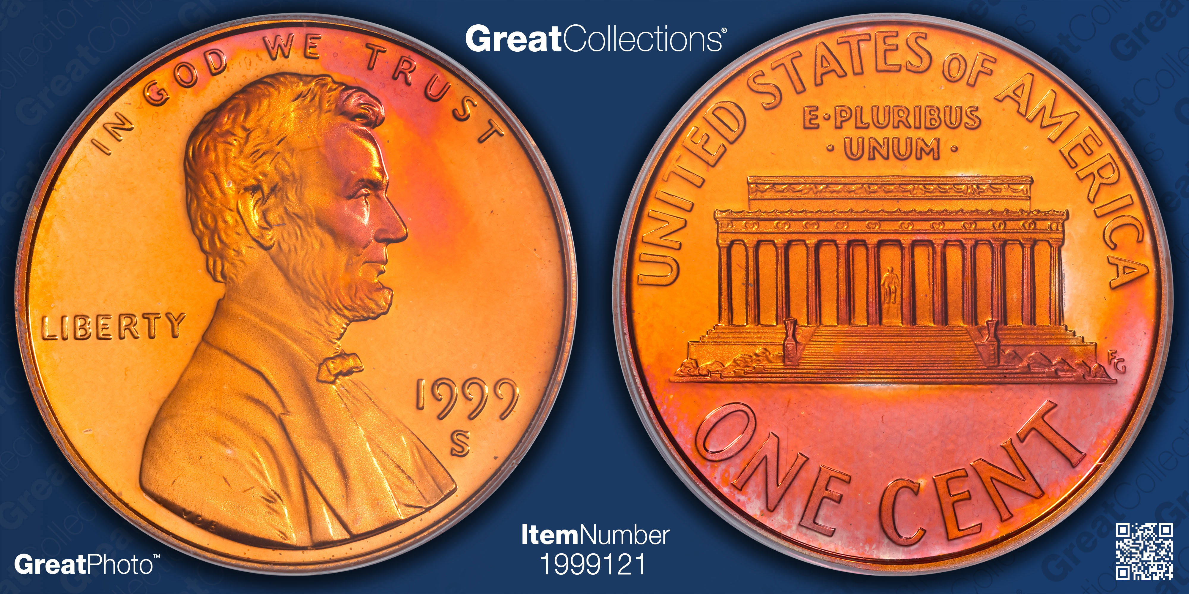 1999-S Lincoln Cent Close AM PCGS Proof-69 DCAM (Item 1999121 ...