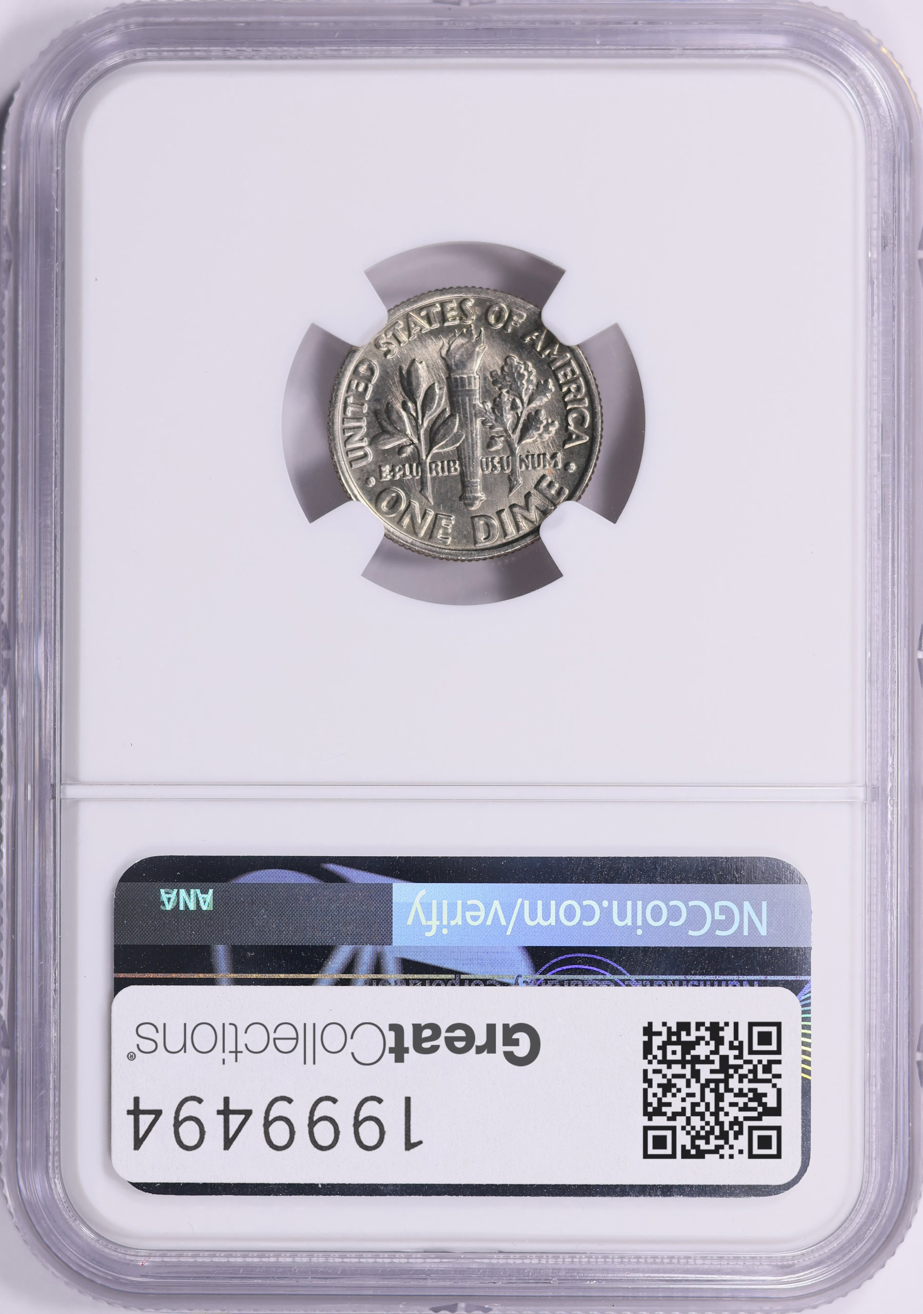 1982 Roosevelt Dime No Mintmark NGC MS-66 (Item 1999494 ...
