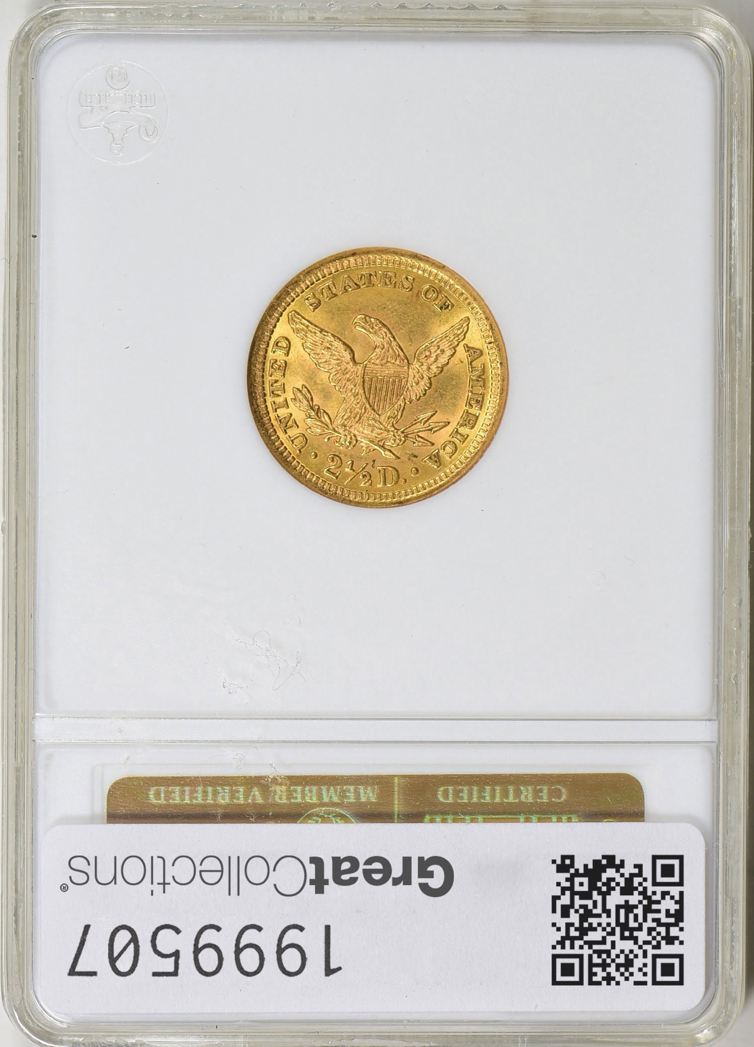 1897 Liberty Gold Quarter Eagle ANACS MS-60 OH (Item 1999507 ...