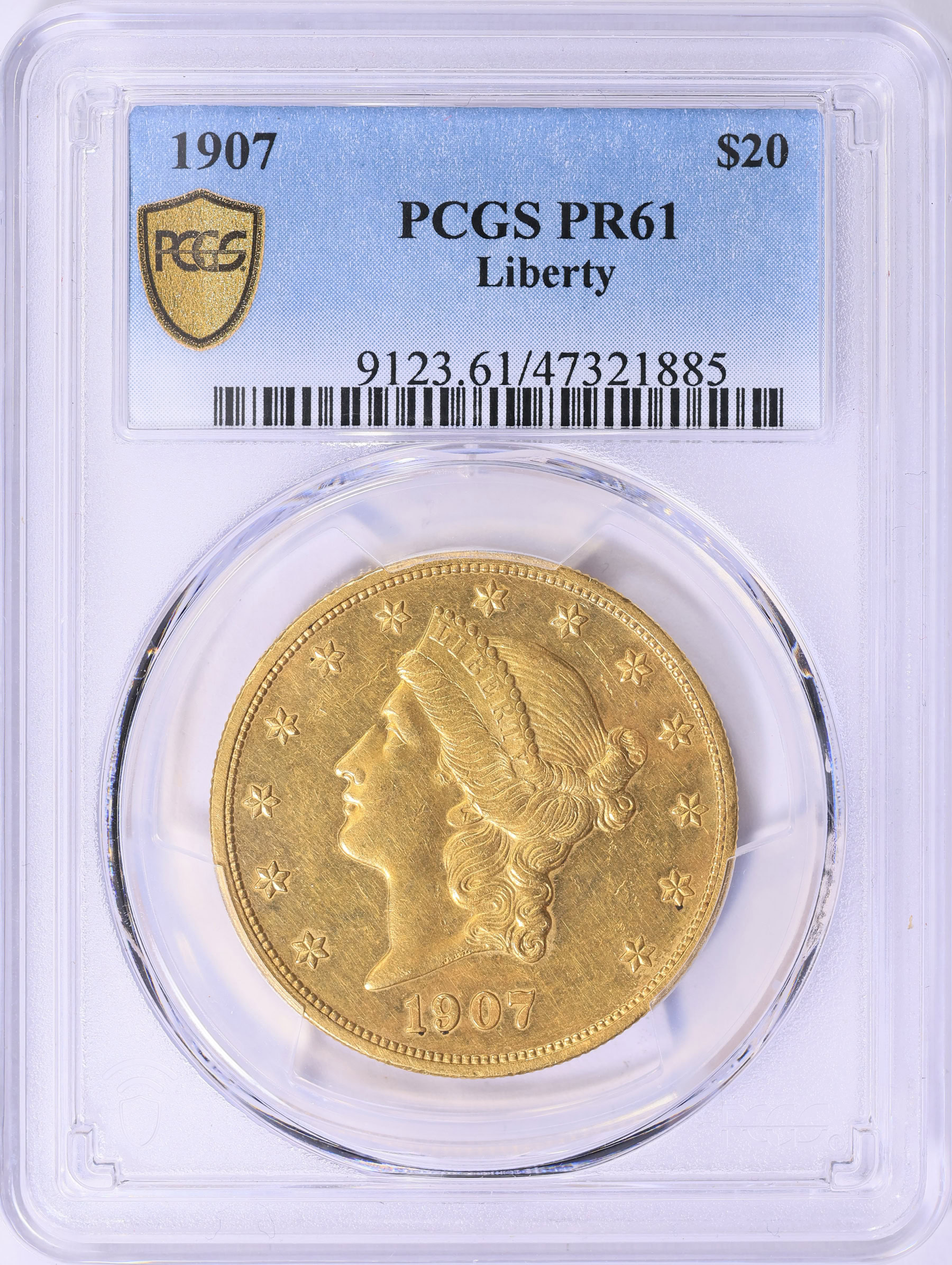 1907 Liberty Gold Double Eagle PCGS Proof-61 (Item 1999531 ...