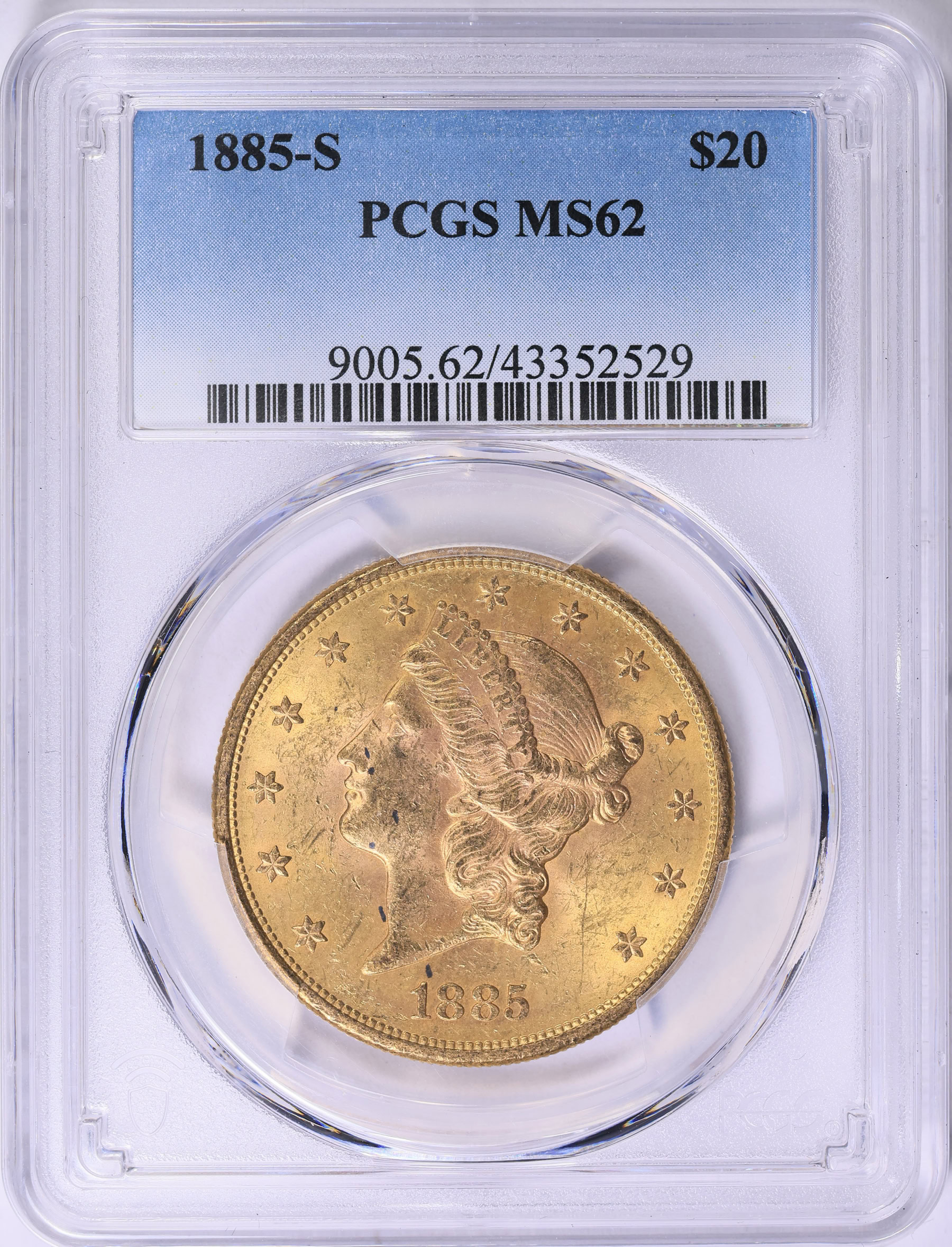 1885-S Liberty Gold Double Eagle PCGS MS-62 (Item 1999555 ...