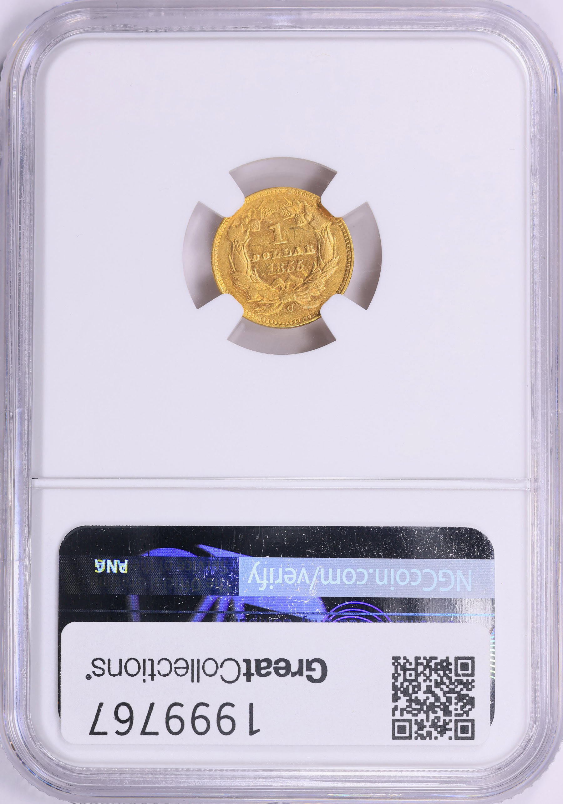 1855-C Indian Princess Gold Dollar NGC AU-55 (Item 1999767 ...