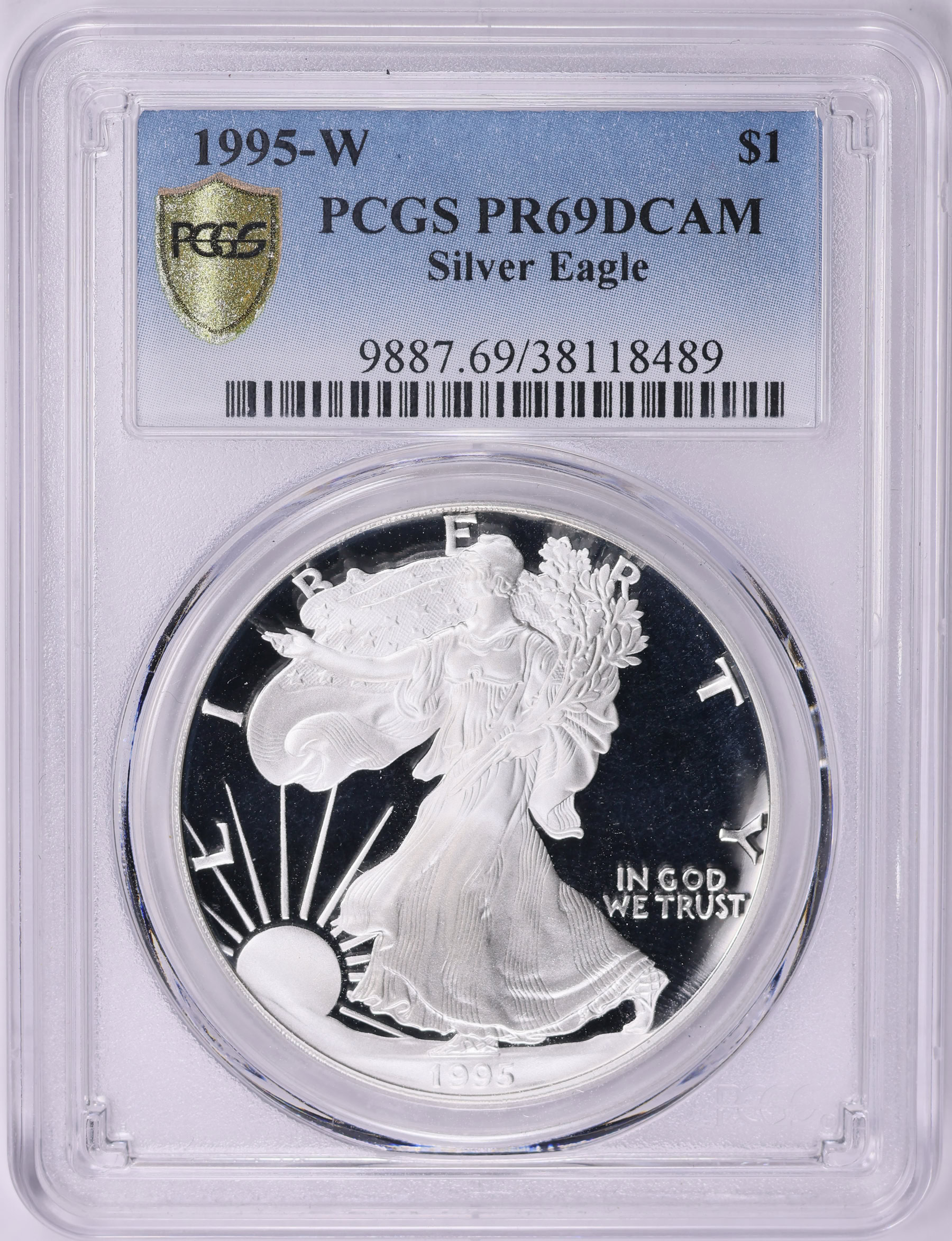 1995-W $1 Silver Eagle PCGS Proof-69 DCAM (Item 2001072 ...
