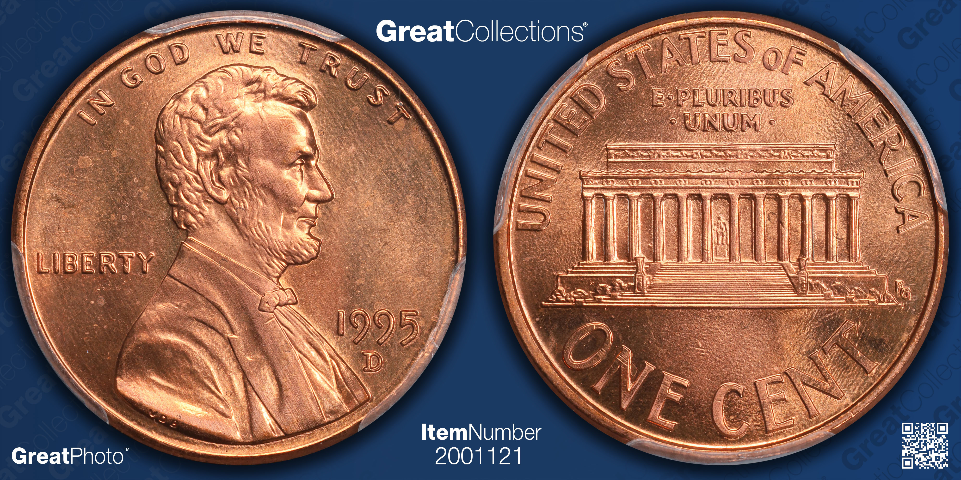 1995-D Lincoln Cent Doubled Die Obverse FS-103 (041) PCGS MS-66 RD ...