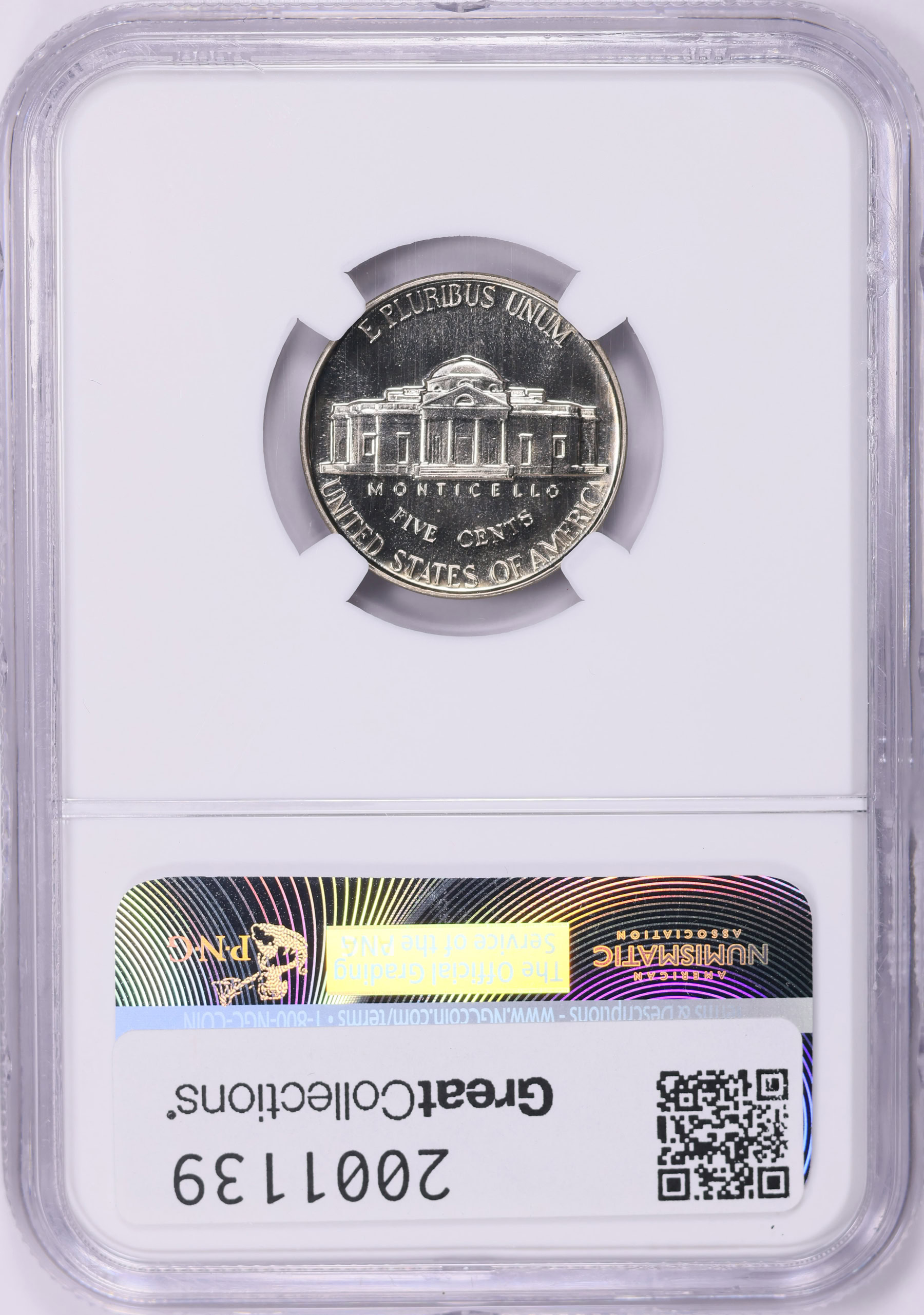 1952 Jefferson Nickel NGC Proof-66 (Jefferson Label) (Item 2001139 ...