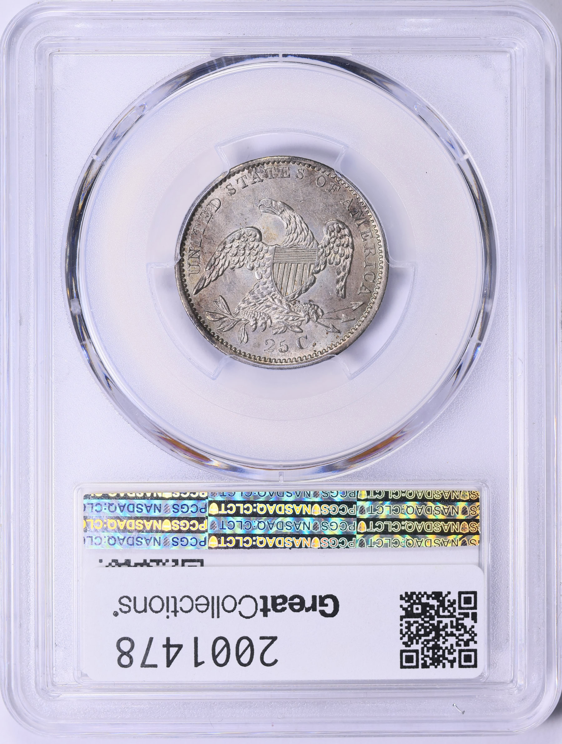 1835 Capped Bust Quarter PCGS MS-61 (Item 2001478) | GreatCollections ...