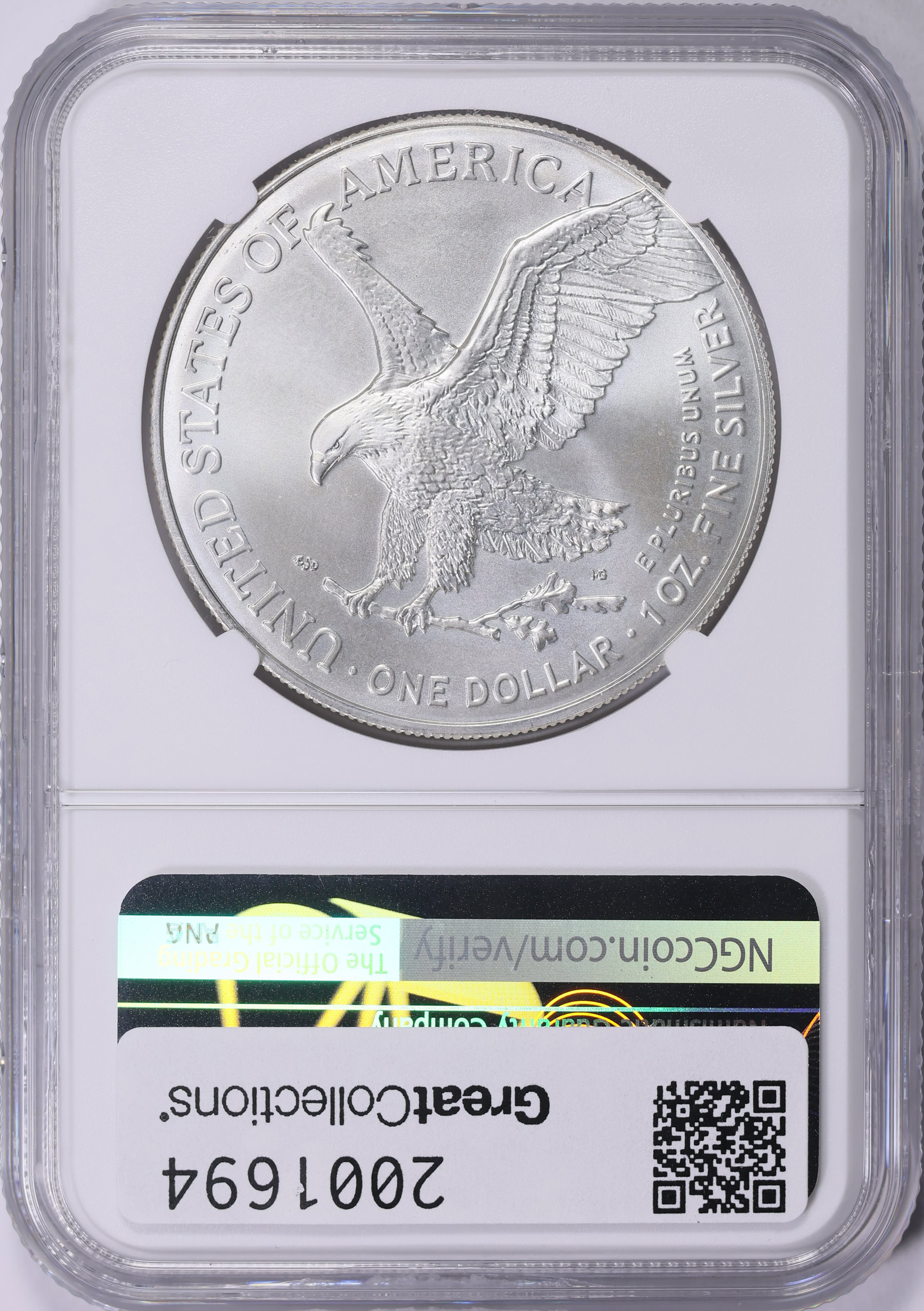 Mint Error 2024 $1 Silver Eagle Obverse Struck Through NGC MS-67 | NGC ...
