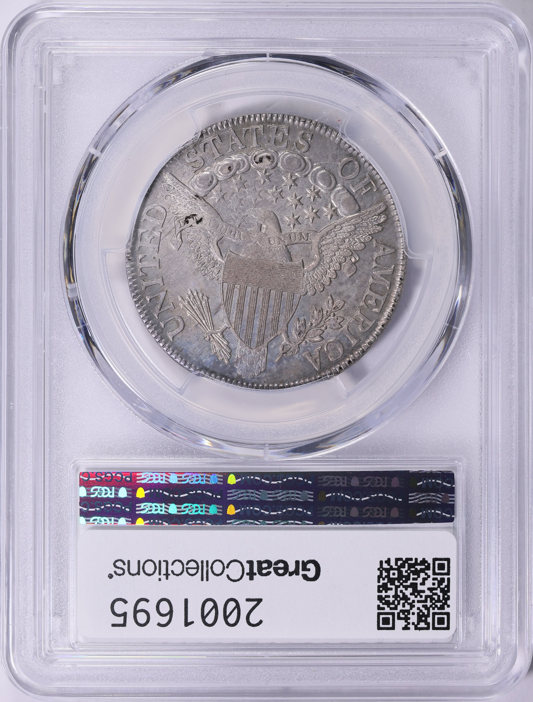 1806 Draped Bust Half Dollar Pointed 6, Stem Through Claw PCGS AU-55 ...