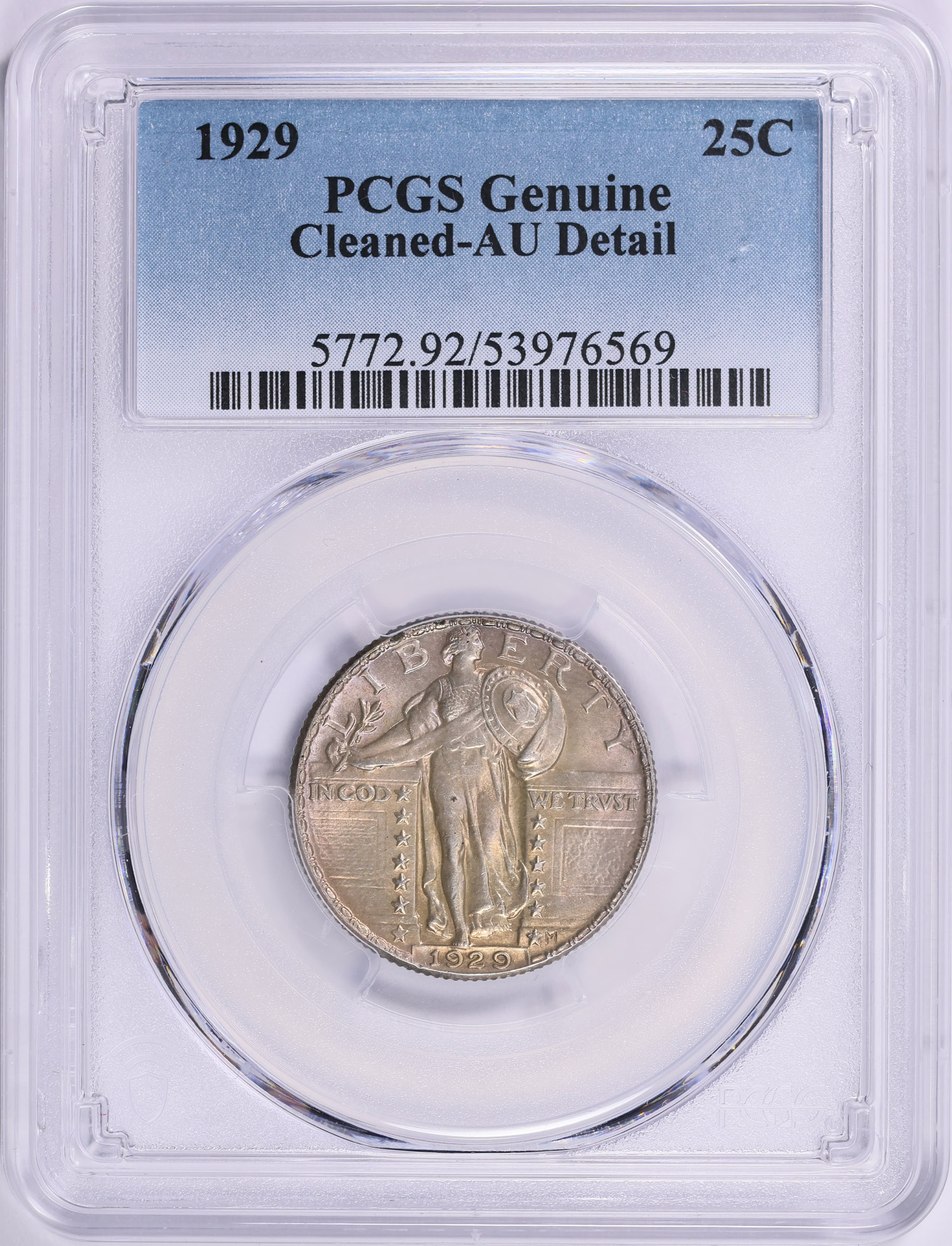 1929 Standing Liberty Quarter PCGS Genuine AU Details (Item 2001900 ...