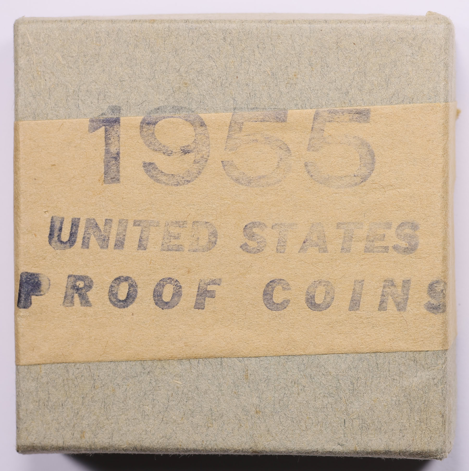 1955 1c-50c U.S. Proof Set Uncertified in Original Government Packaging ...