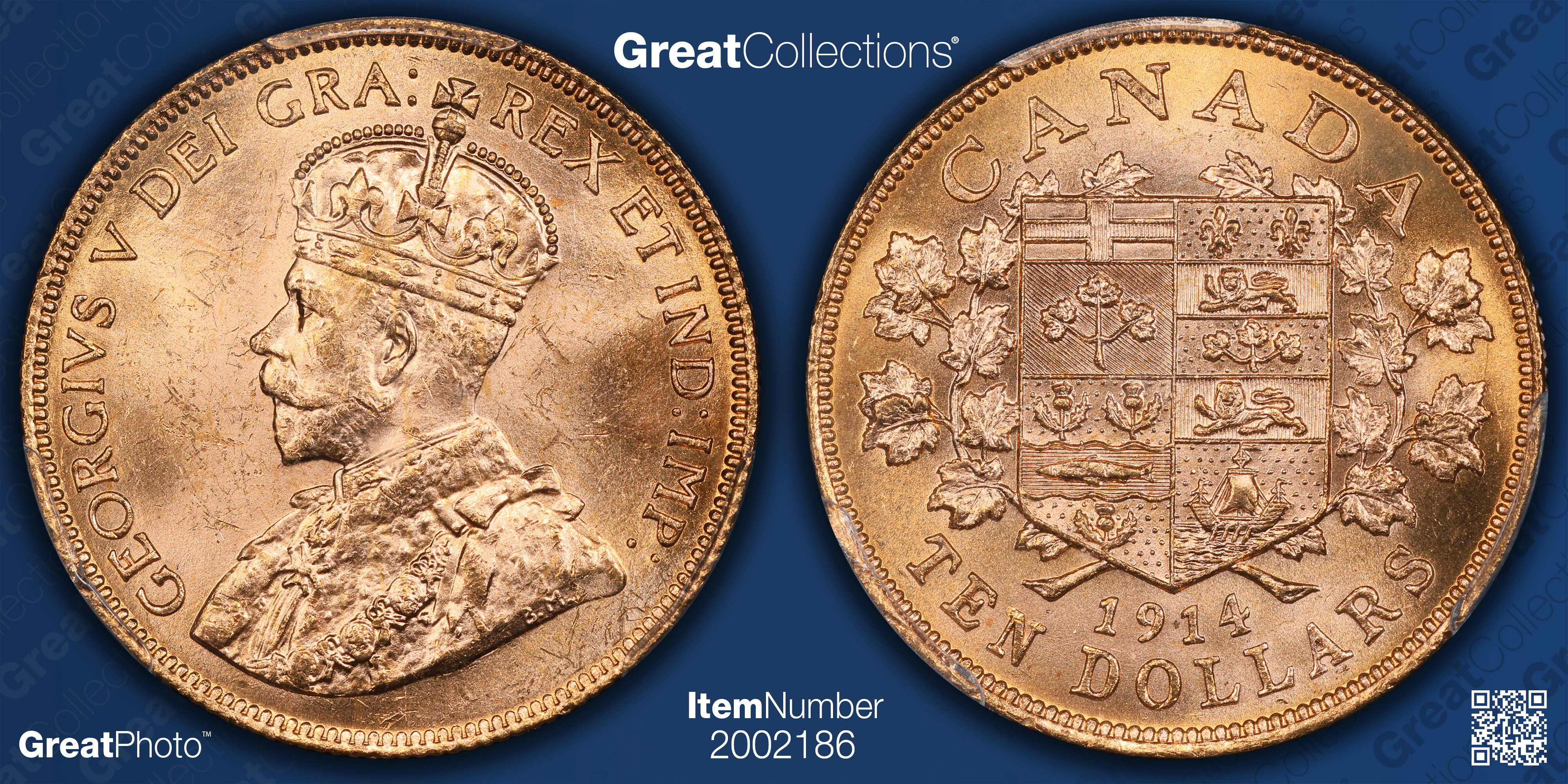 Canada 1914 Gold $10 Canadian Gold Reserve KM-27 PCGS MS-63 (AGW = 0. ...