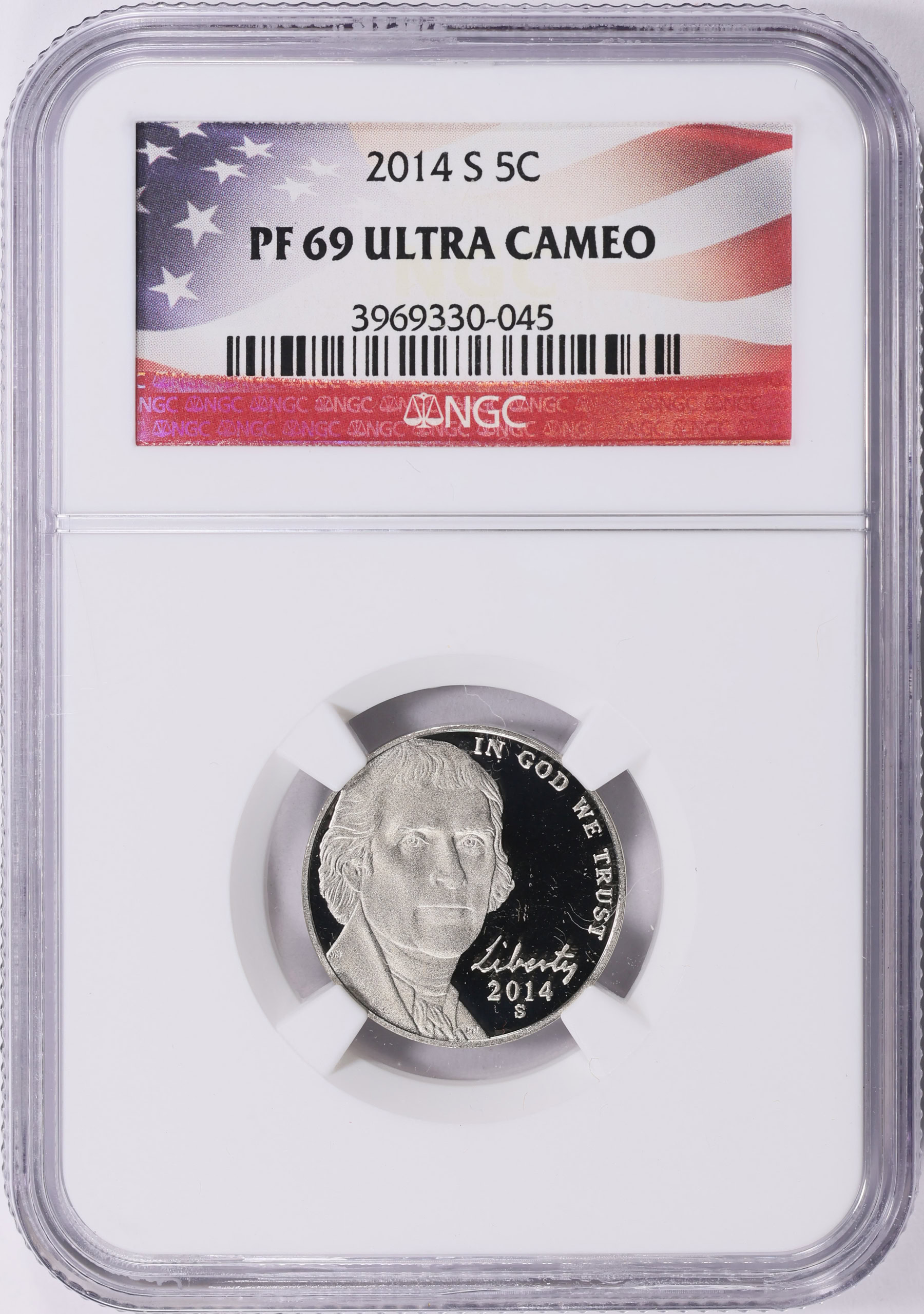 2014-S Jefferson Nickel NGC Proof-69 UC (Flag Label) (Item 2002459 ...