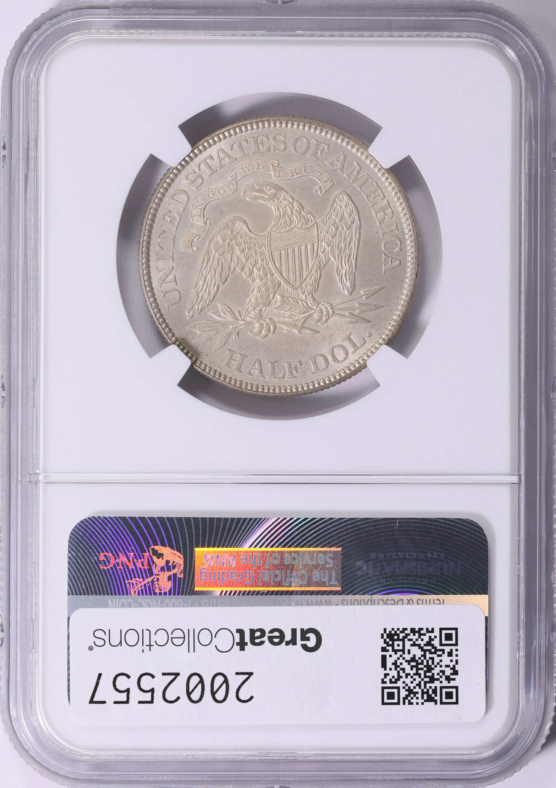 1869 Seated Liberty Half Dollar NGC Unc Details (Item 2002557 ...