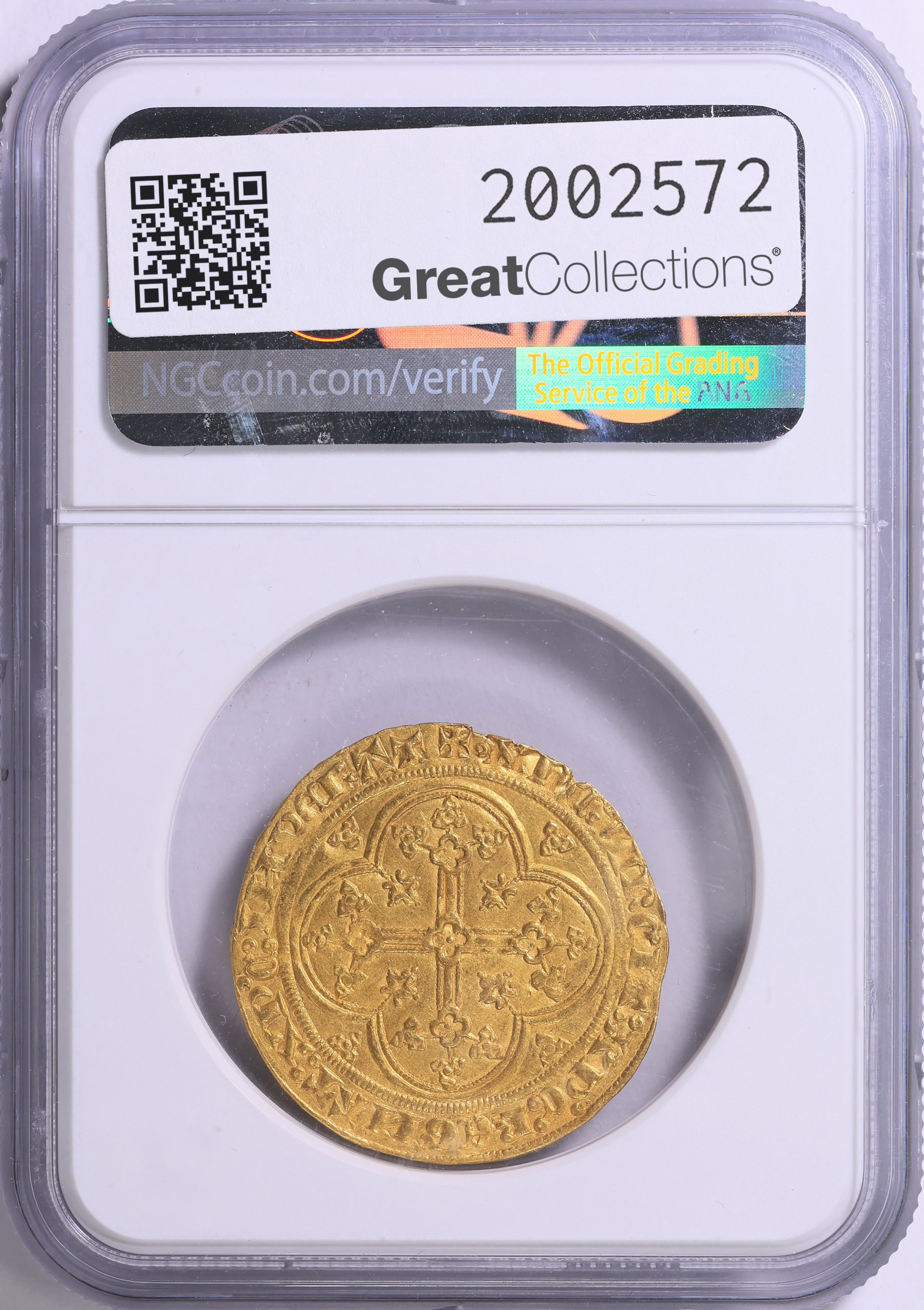 France ND (1328-50) Gold Ecu D'Or of Philippe VI NGC MS-61 (4.49gms ...