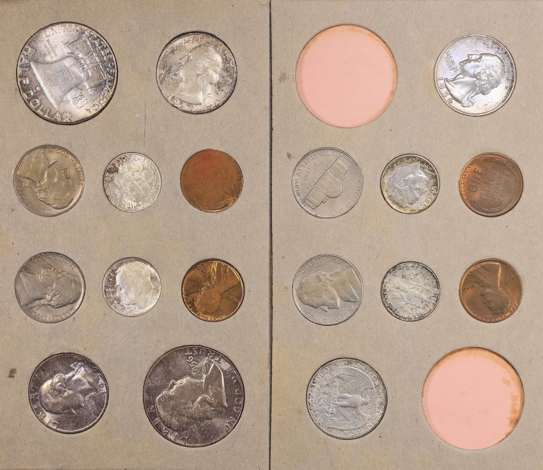 1956 U.S. Mint Double Mint Set Uncertified With Original Government ...
