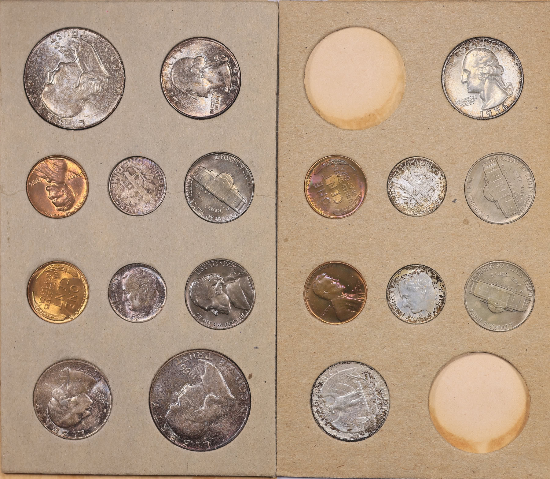 1956 U.S. Mint Double Mint Set Uncertified With Original Government ...