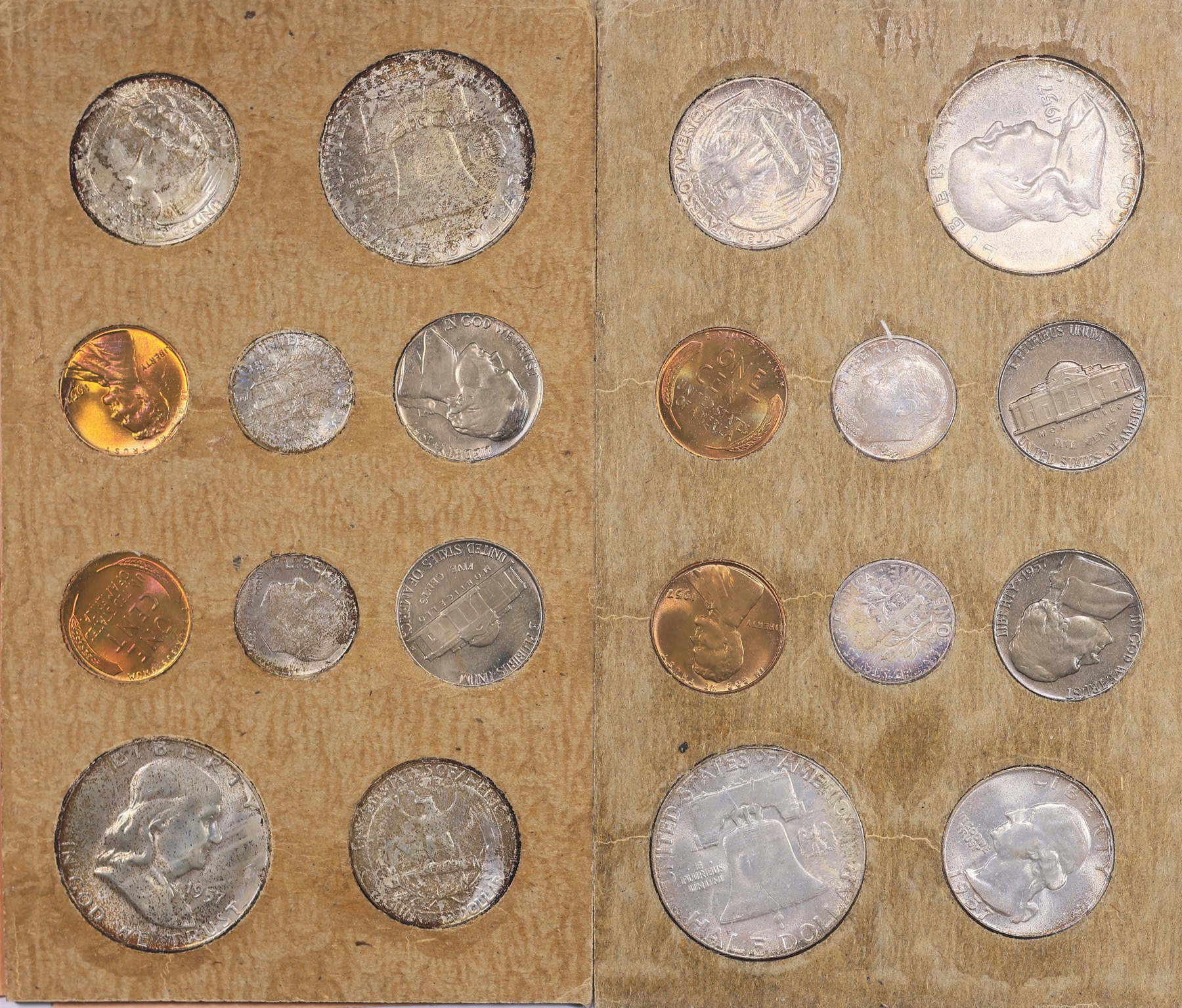1957 U.S. Mint Double Mint Set Uncertified With Original Government ...