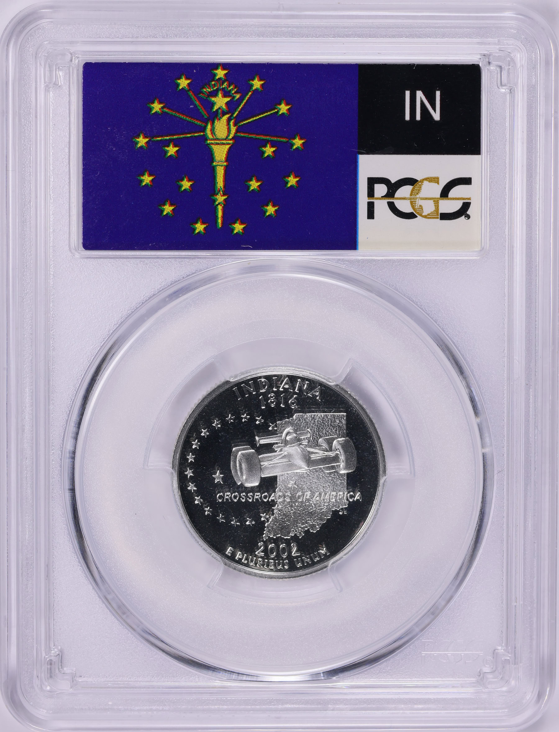 2002-S State Quarter Indiana Silver PCGS Proof-69 DCAM (Item 2002848 ...