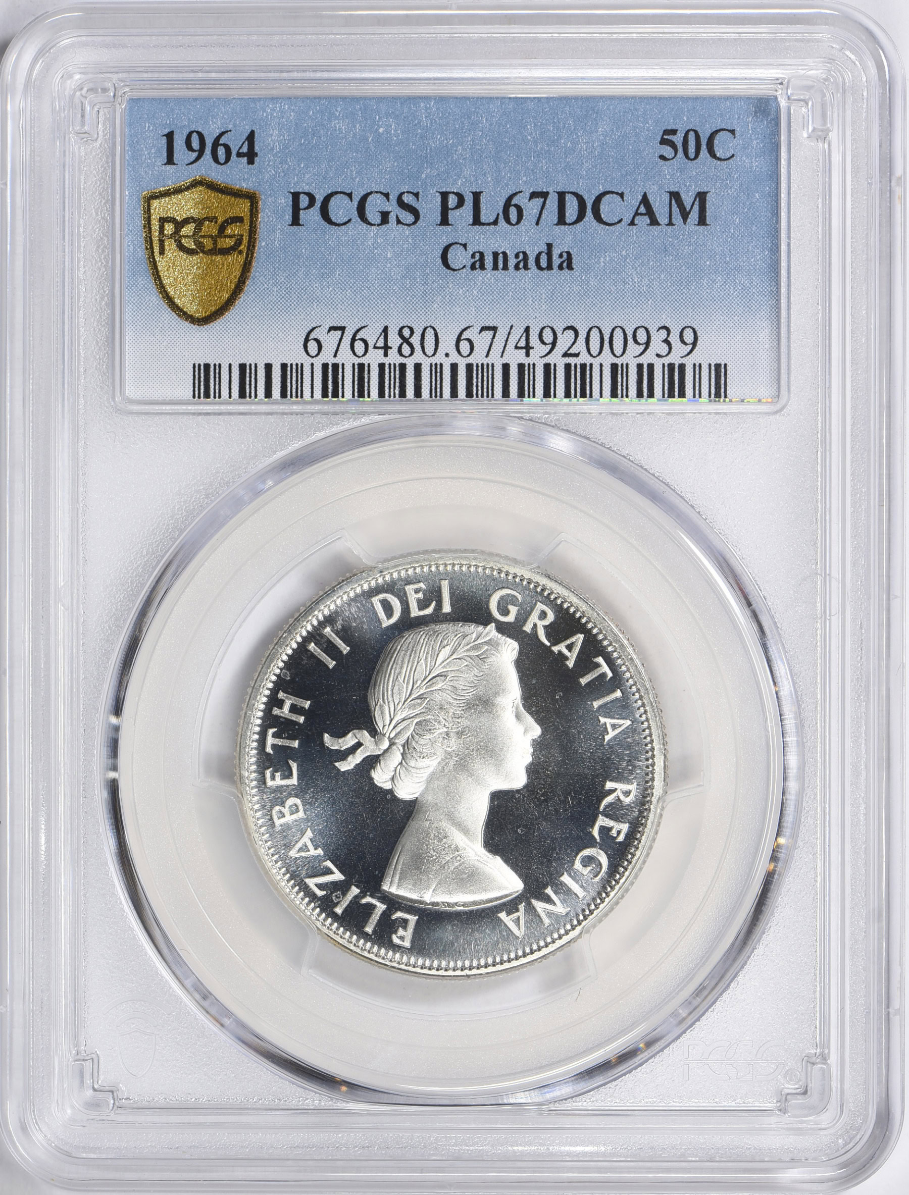Canada 1964 Silver 50 Cents KM-56 PCGS PL-67 DCAM (Item 2002900 ...