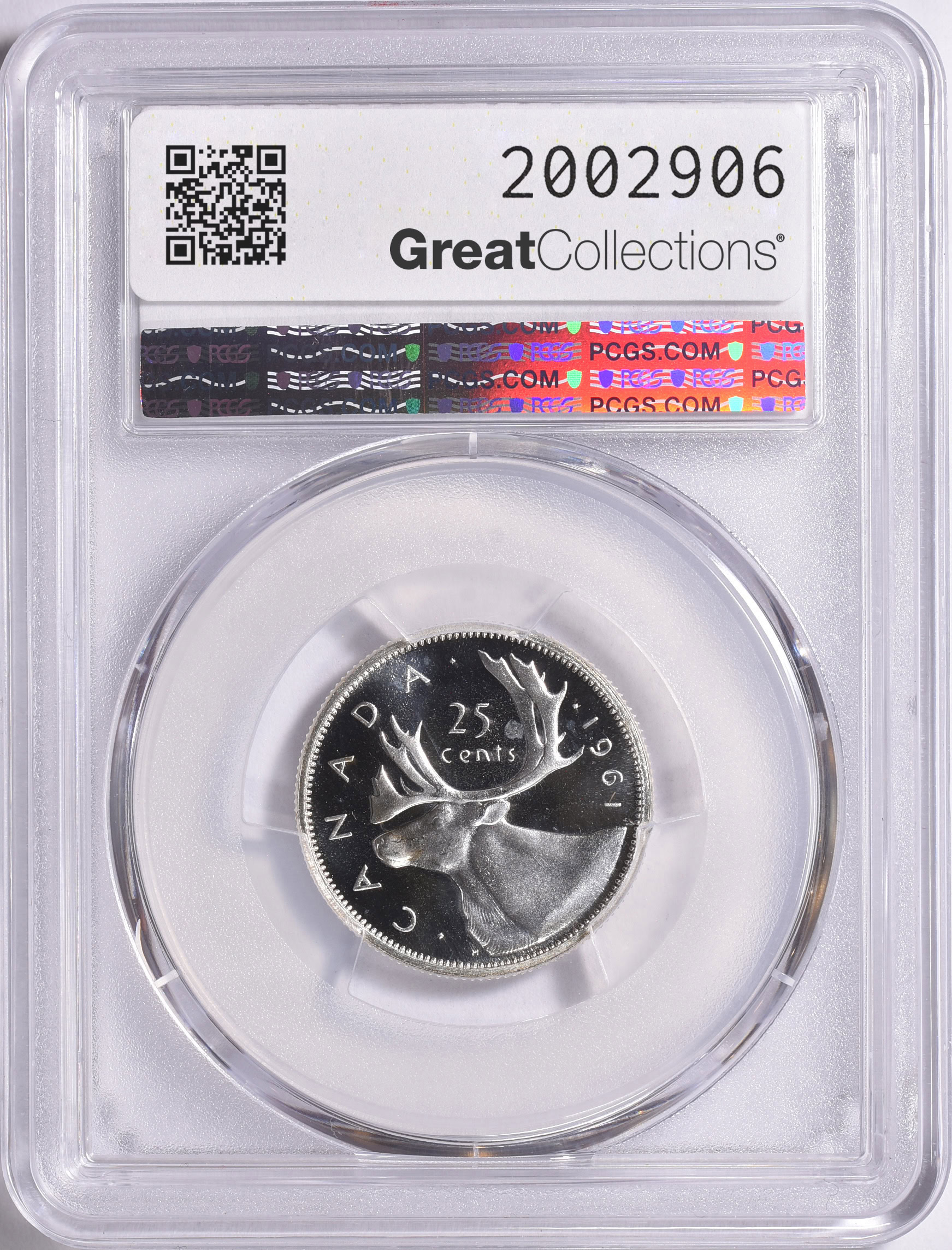 Canada 1961 Silver 25 Cents KM-52 PCGS PL-66 CAMEO (Item 2002906 ...