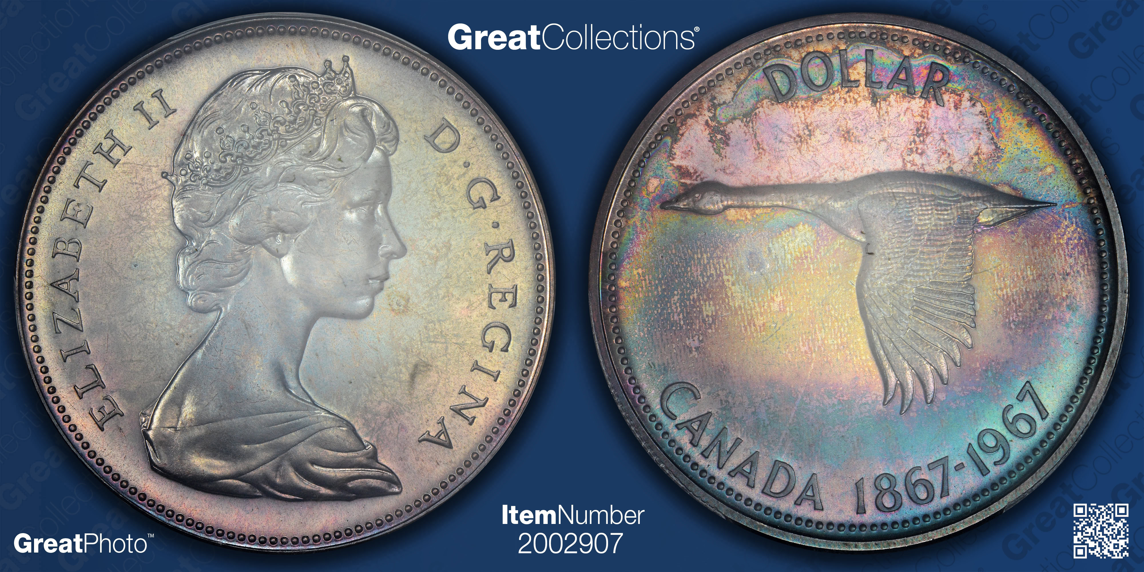 Canada 1967 Silver Dollar Confederation Centennial KM-70 PCGS Proof-67 ...