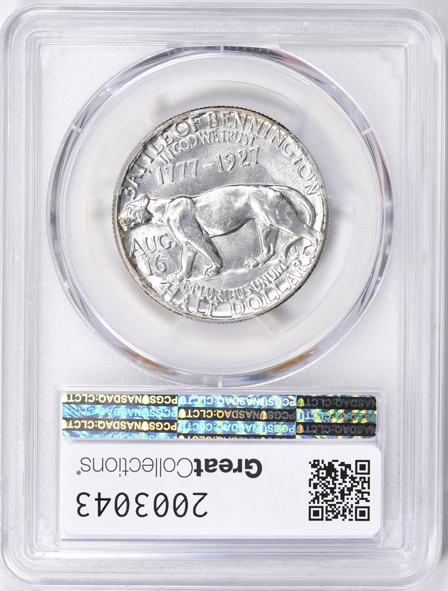 1927 Vermont Sesquicentennial Half Dollar PCGS MS-66 (Toned) (Item ...
