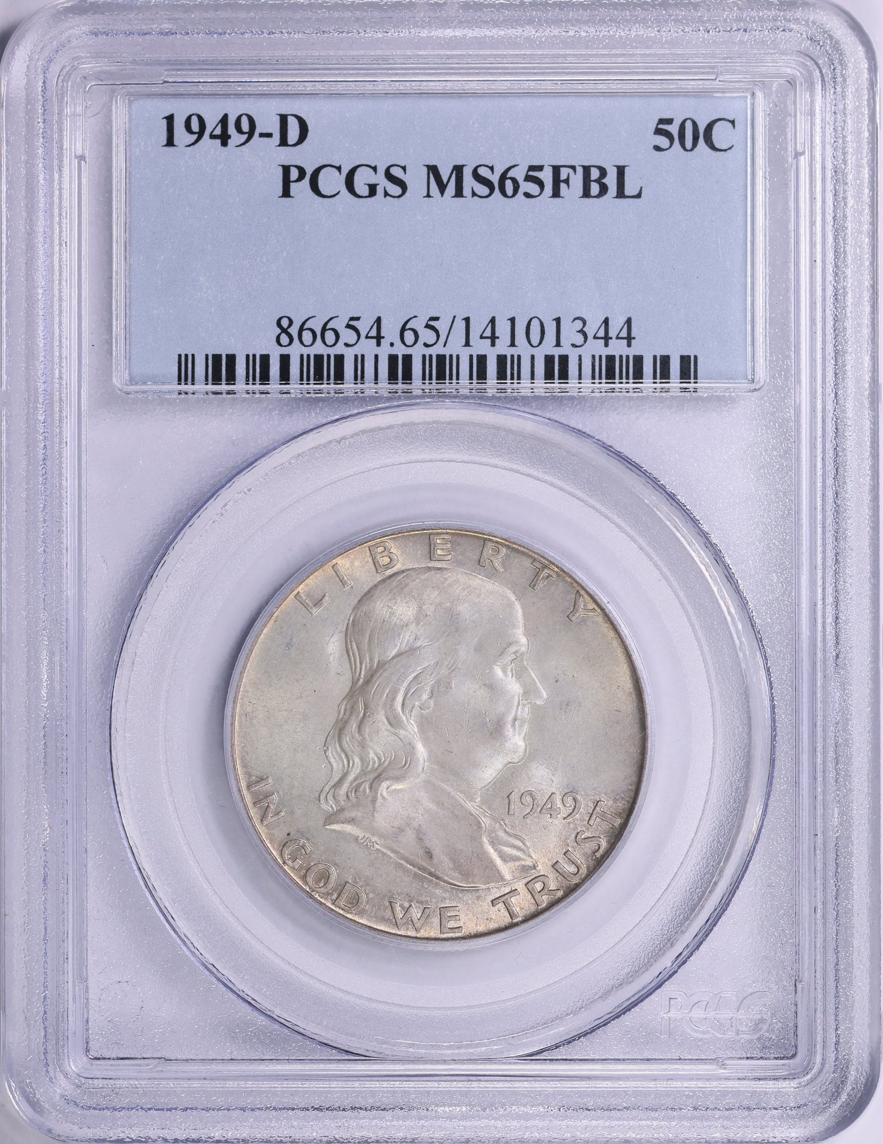 1949-D Franklin Half Dollar PCGS MS-65 FBL (Item 2003089 ...