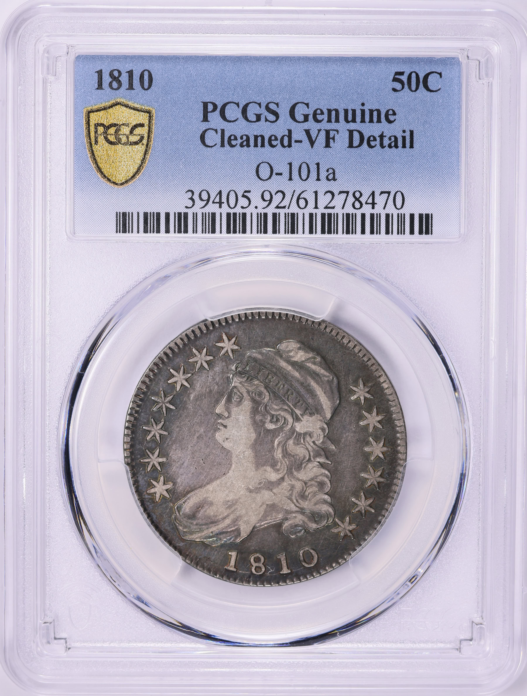 1810 Capped Bust Half Dollar Overton 101a PCGS Genuine VF Details (Item ...