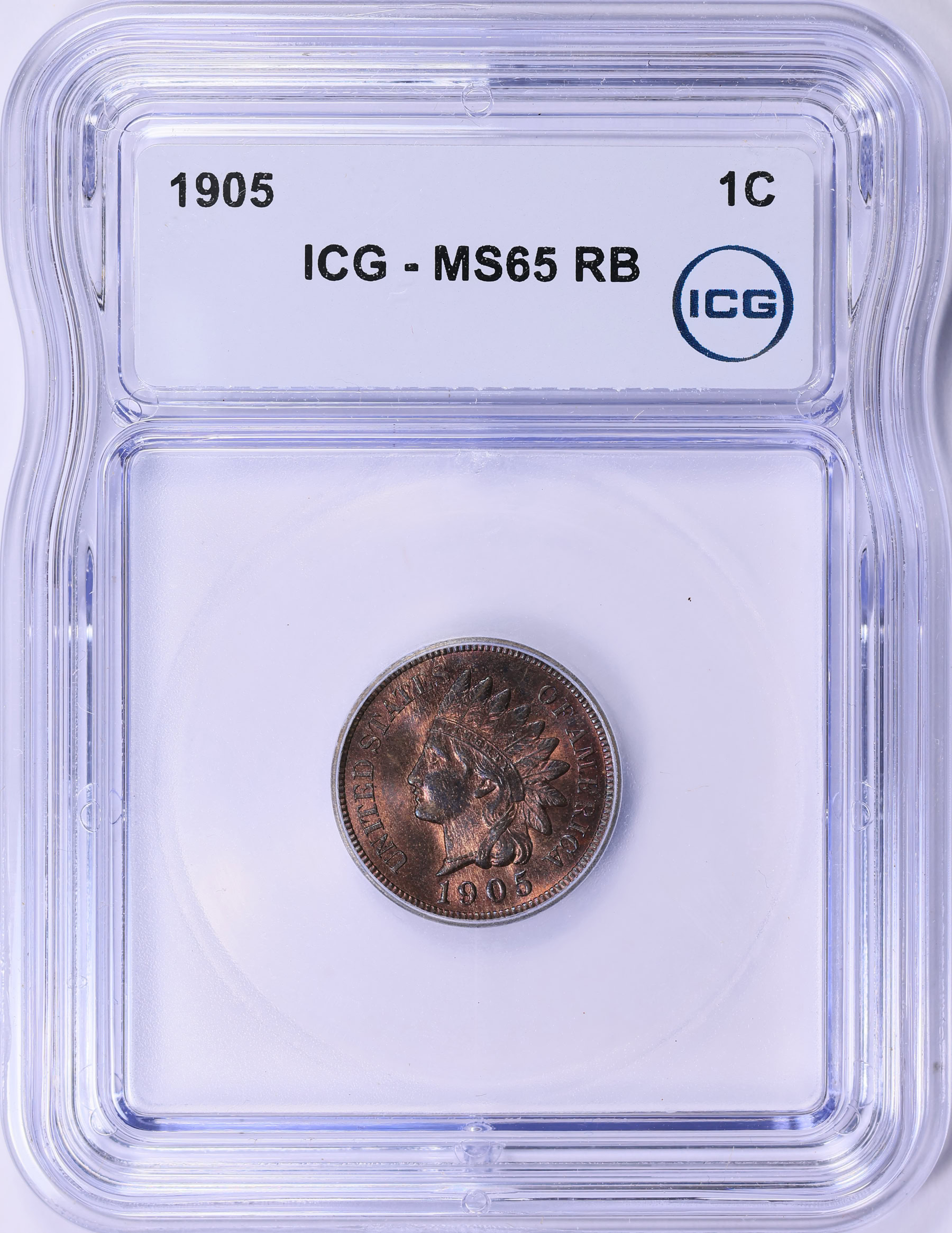 1905 Indian Cent ICG MS-65 RB (Item 2003709) | GreatCollections Coin ...