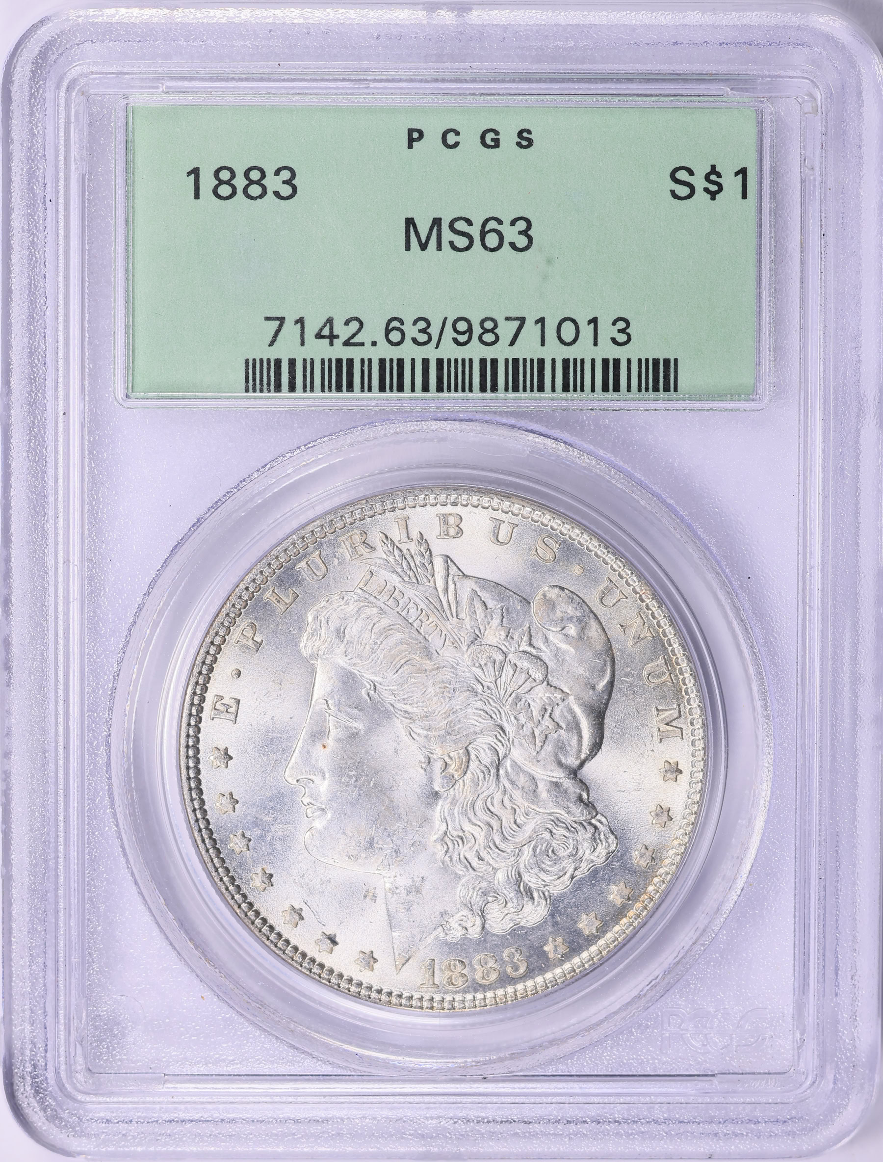 1883 Morgan Silver Dollar PCGS MS-63 OGH (Item 2003914 ...