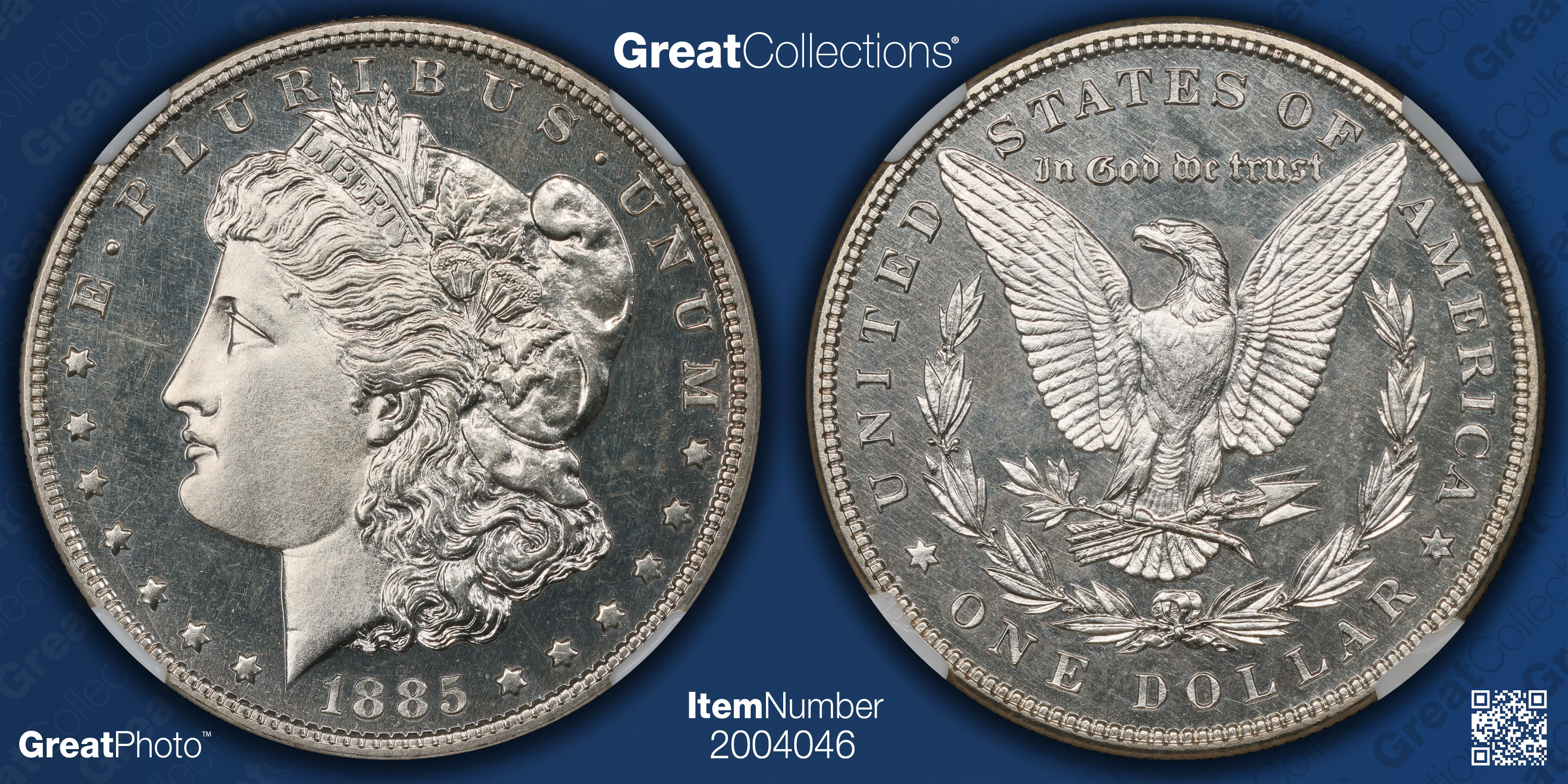 1885 Morgan Silver Dollar NGC Proof-64 CAMEO (CAC Green) (Item 2004046 ...