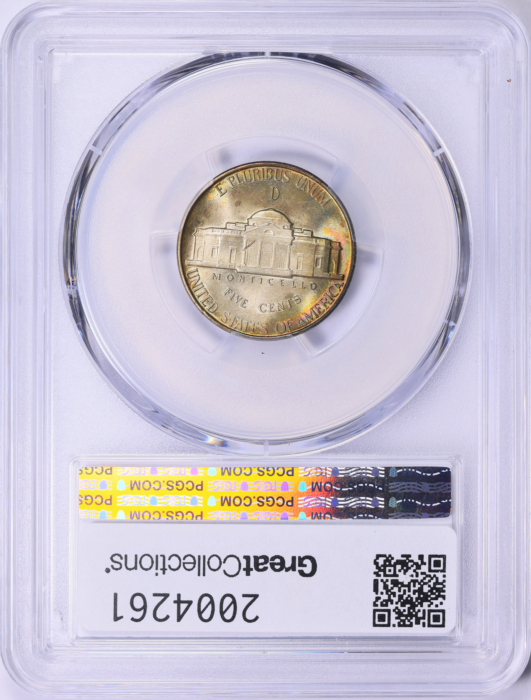 1945-D Jefferson Nickel Doubled Die Obverse FS-101 PCGS MS-66 FS (Toned) (Item 2004261 ...