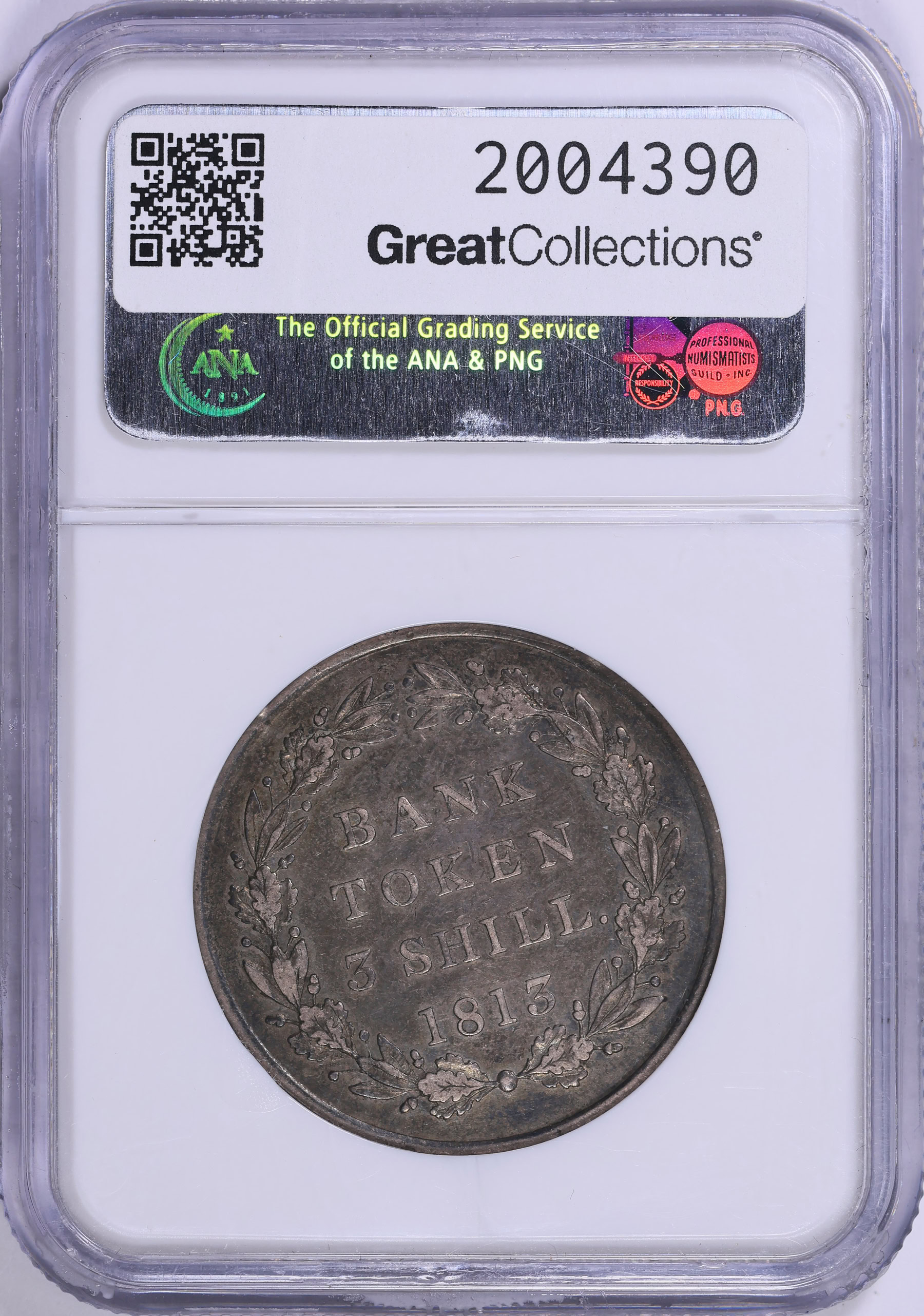Great Britain 1813 Silver 3 Shillings Bank of England Token KM-Tn5 NGC ...