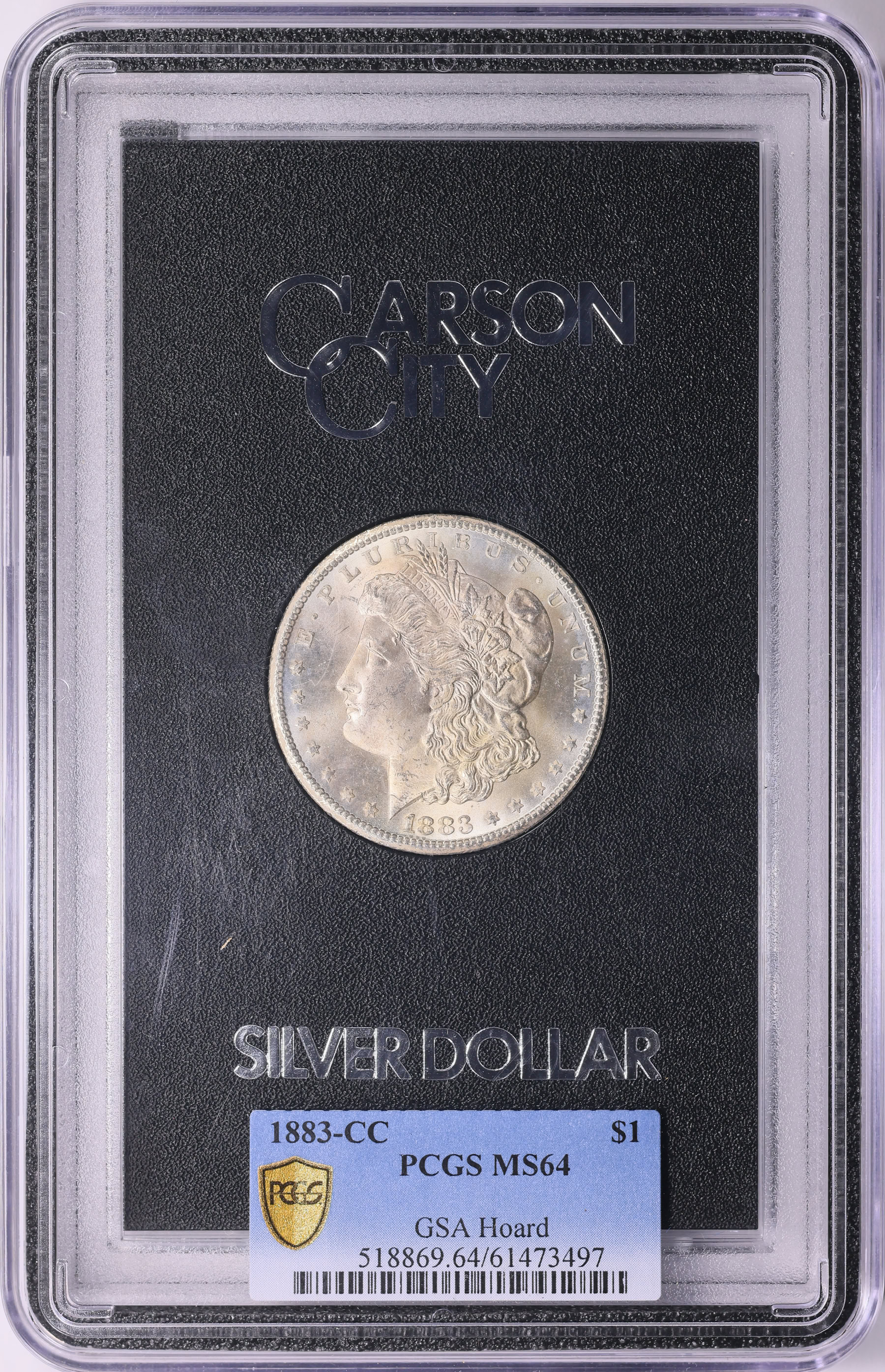 1883-CC Morgan Silver Dollar GSA Hoard PCGS MS-64 (GSA Holder) (Item ...