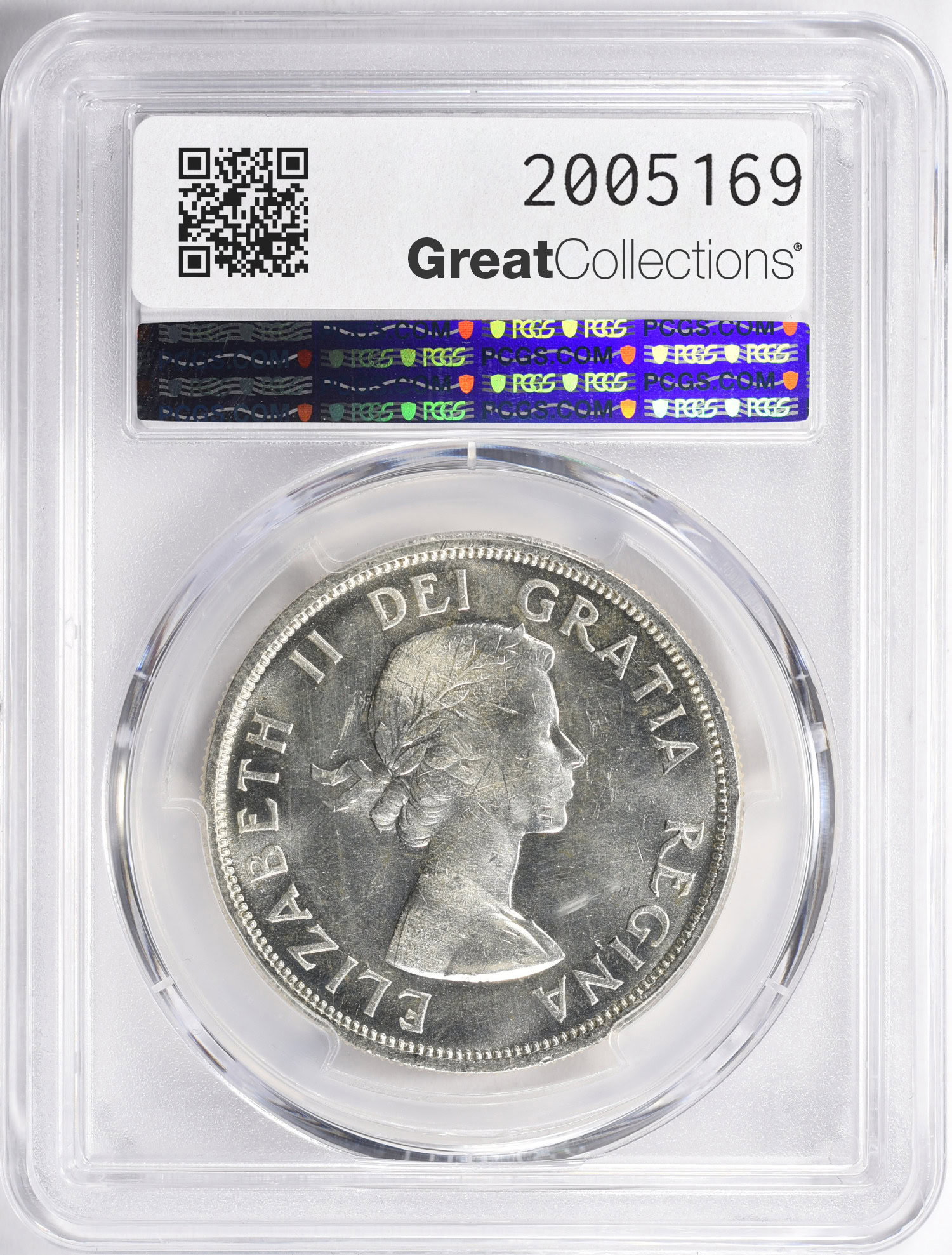 Canada 1958 Silver Dollar British Columbia KM-55 PCGS MS-62 (Item ...