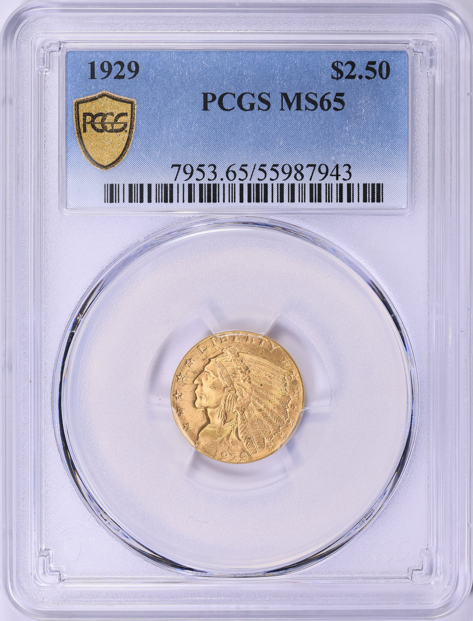 1929 Indian Gold Quarter Eagle PCGS MS-65 (Item 2005313 ...