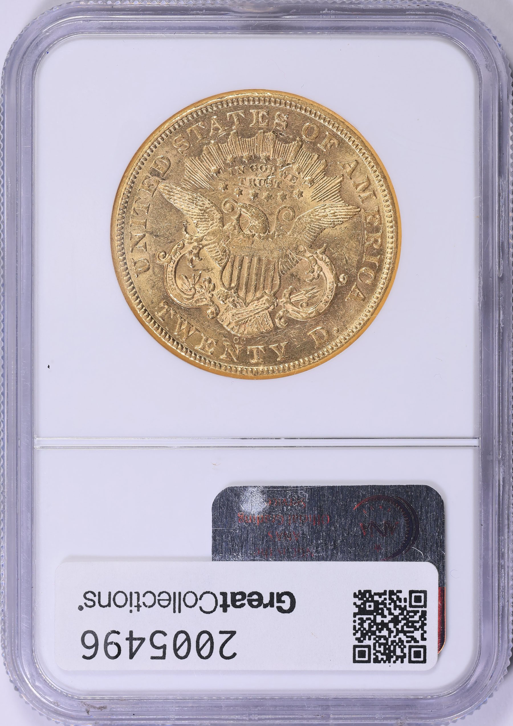 1875-CC Liberty Gold Double Eagle NGC AU-58 (Item 2005496 ...