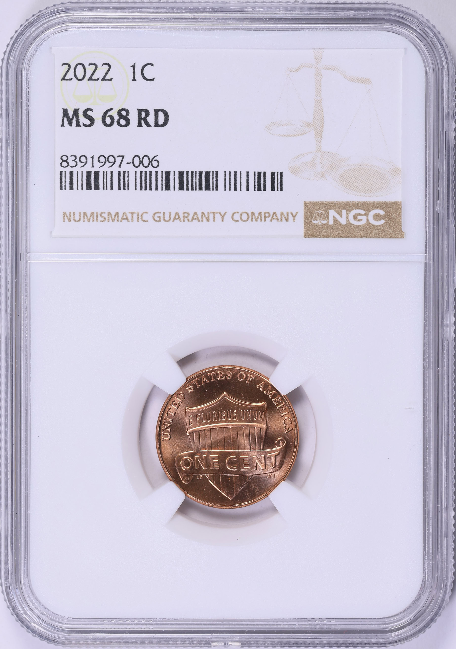 2022 Lincoln Cent Shield NGC MS-68 RD (Item 2005790) | GreatCollections ...