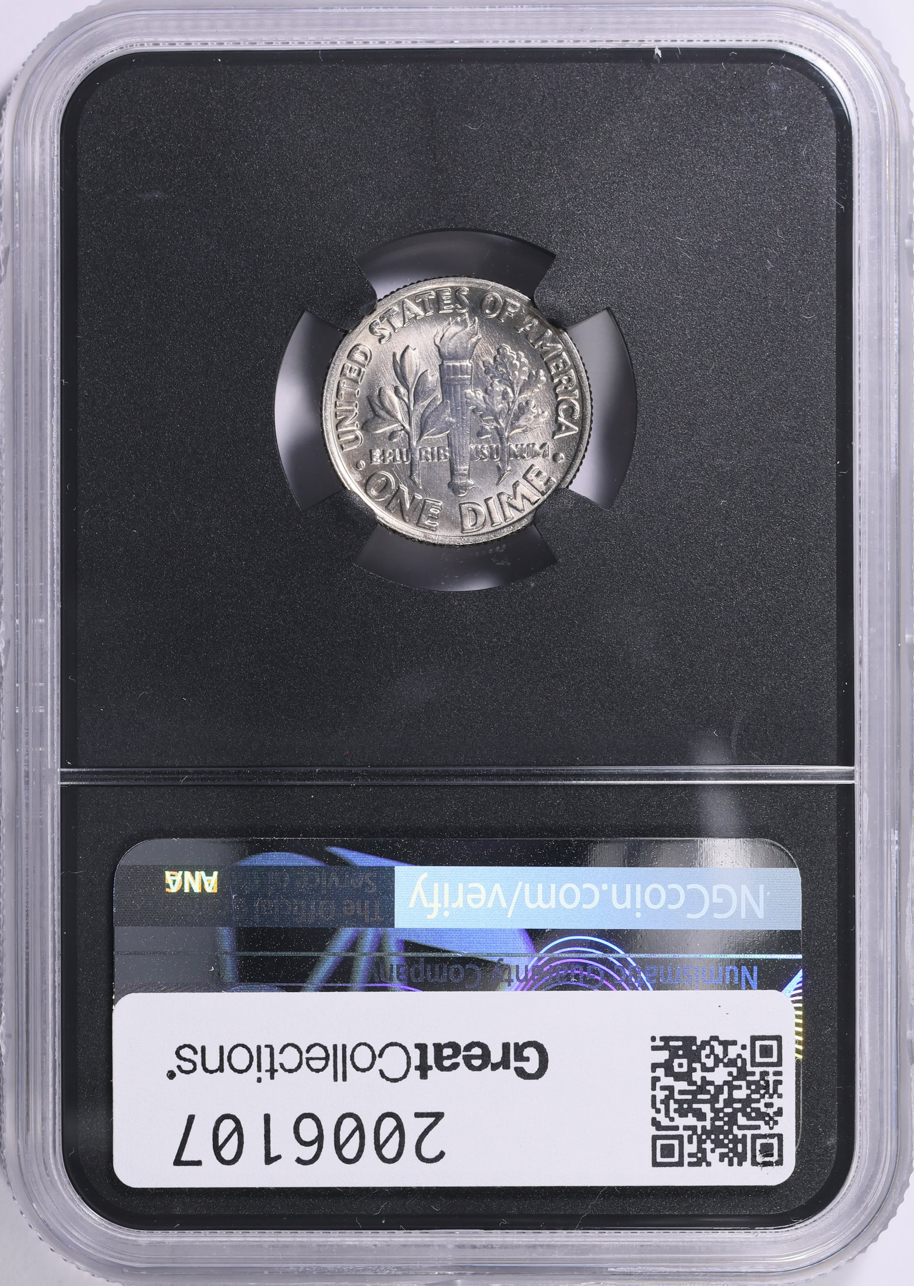 1982 Roosevelt Dime No P NGC MS-66 (VaultBox) (Item 2006107 ...