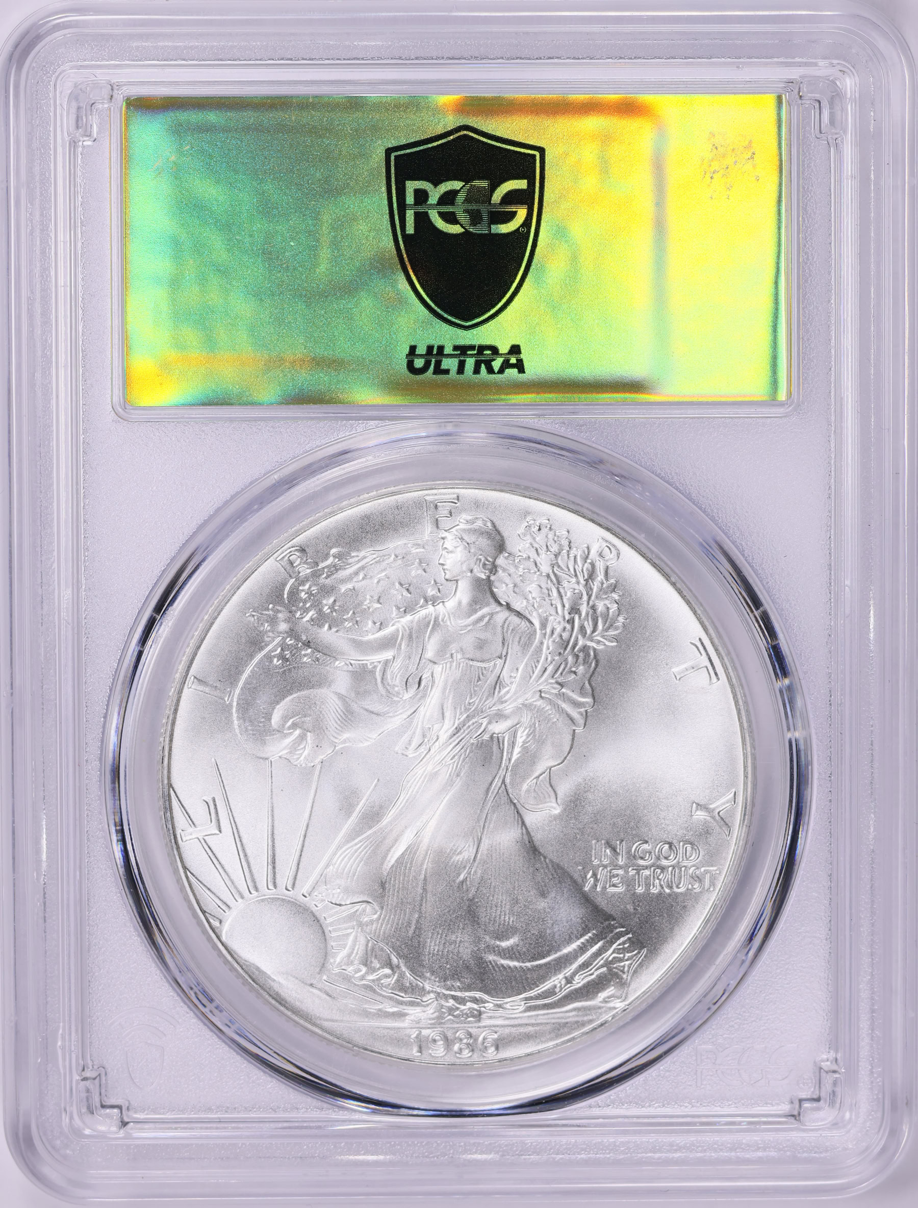 1986-(S) $1 Silver Eagle Struck at San Francisco First Strike PCGS MS ...