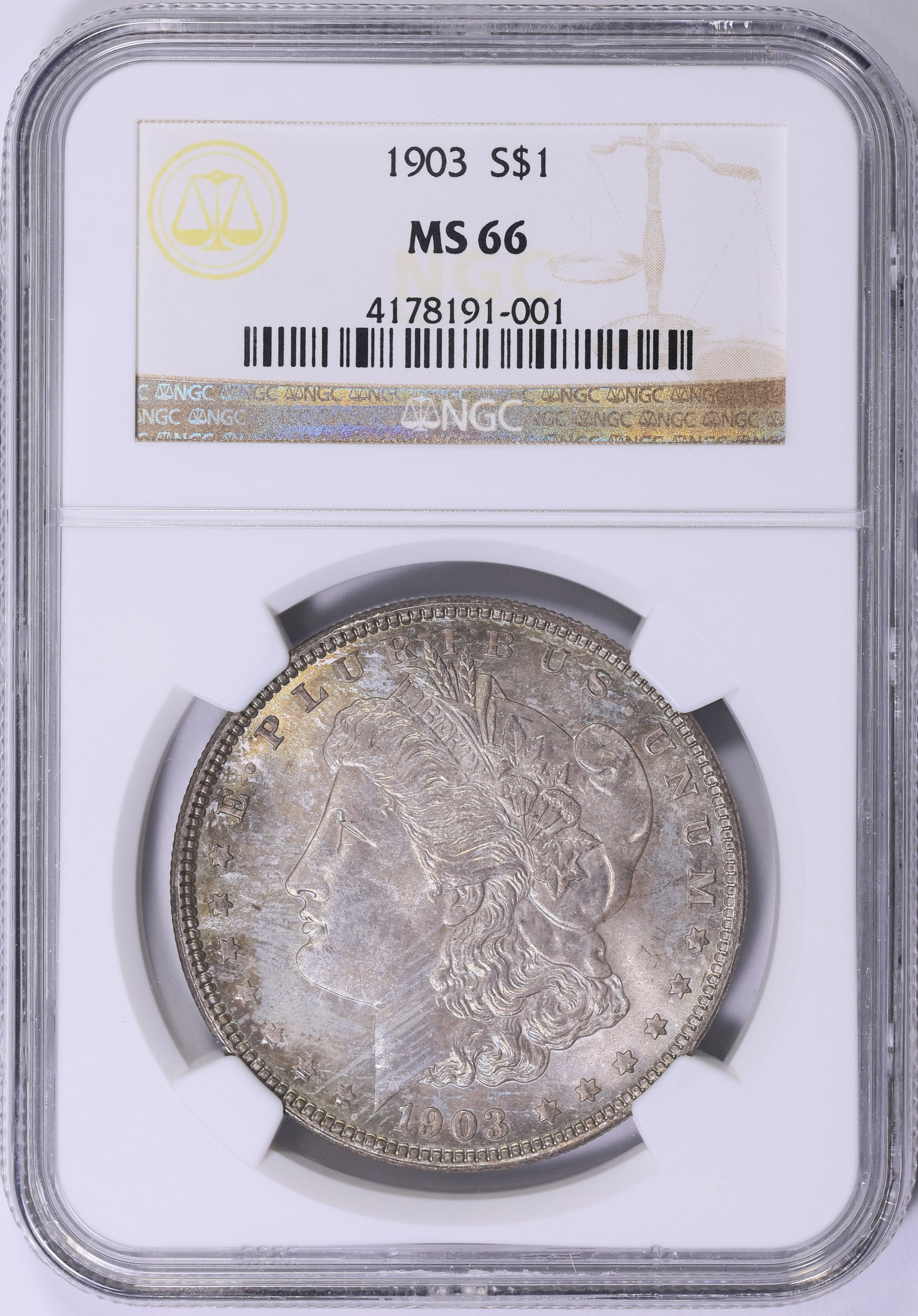 1903 Morgan Silver Dollar NGC MS-66 (Toned) (Item 2006524 ...