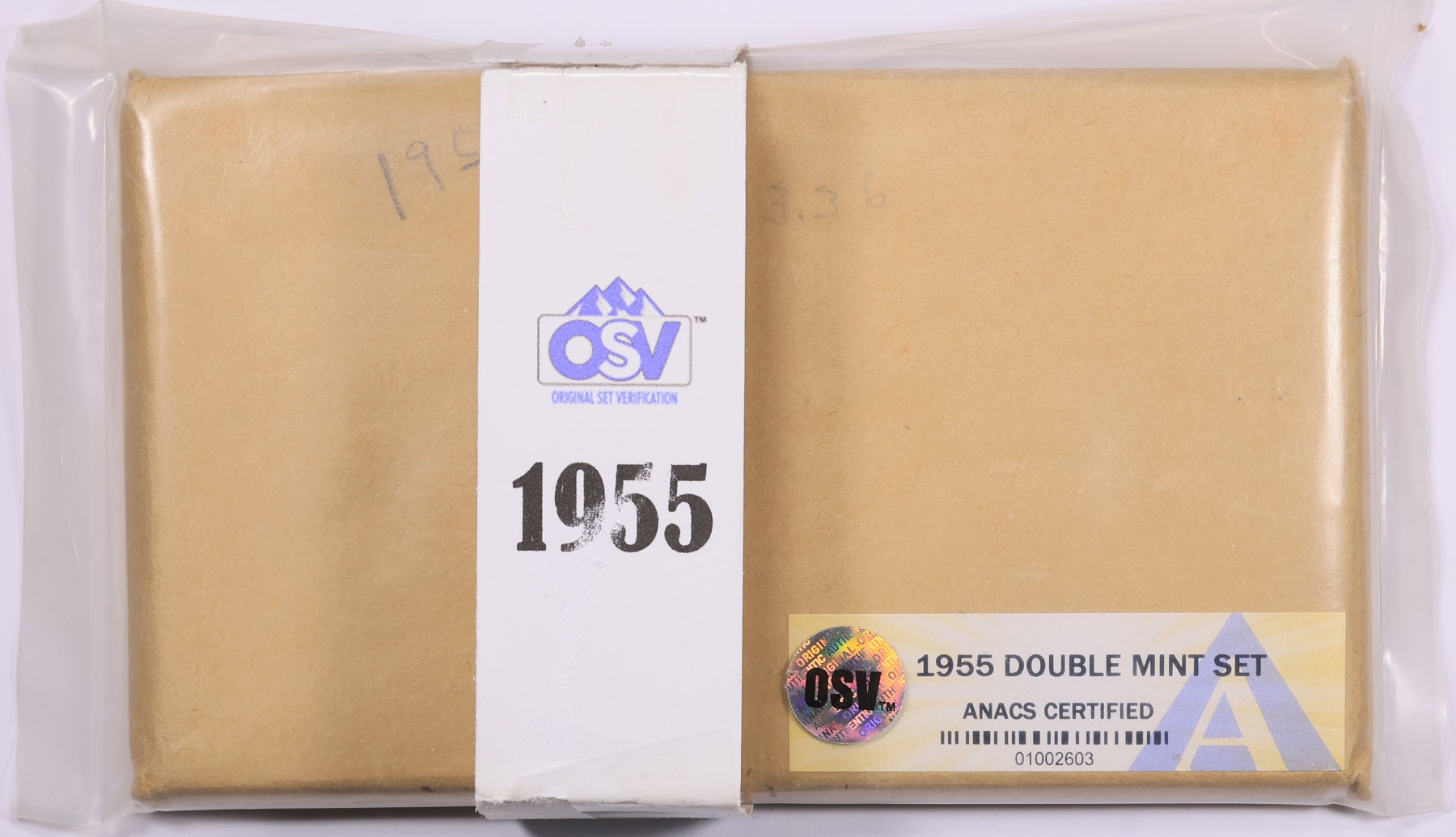 1955 U.S. Mint Double Mint Set ANACS Composite Grades MS-65.85/65.35/66 ...