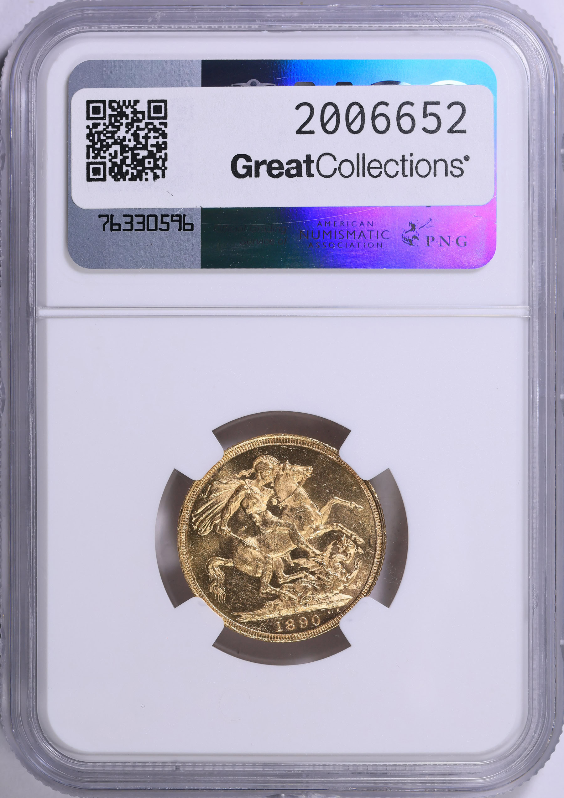 Australia 1890-S Gold Sovereign KM-10 NGC MS-63 (AGW = 0.2355 Oz ...