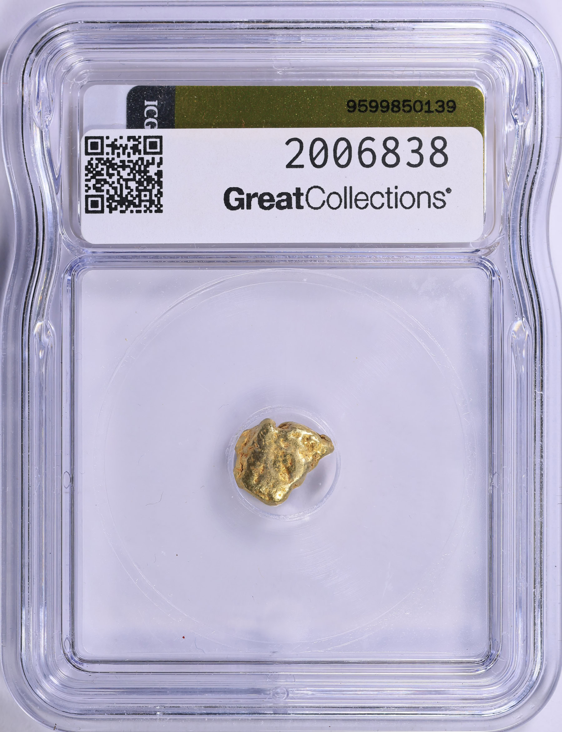 ND Gold 3.30gms Nugget ICG Genuine | ICG Cert #9599850139 ...